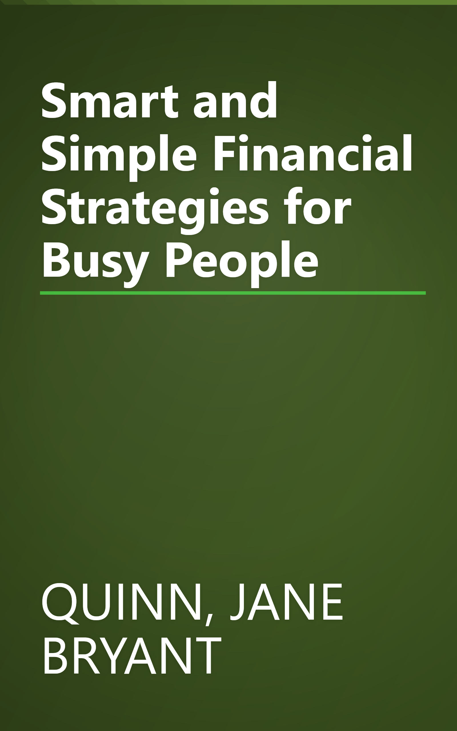 Smart and Simple Financial Strategies for Busy People book cover