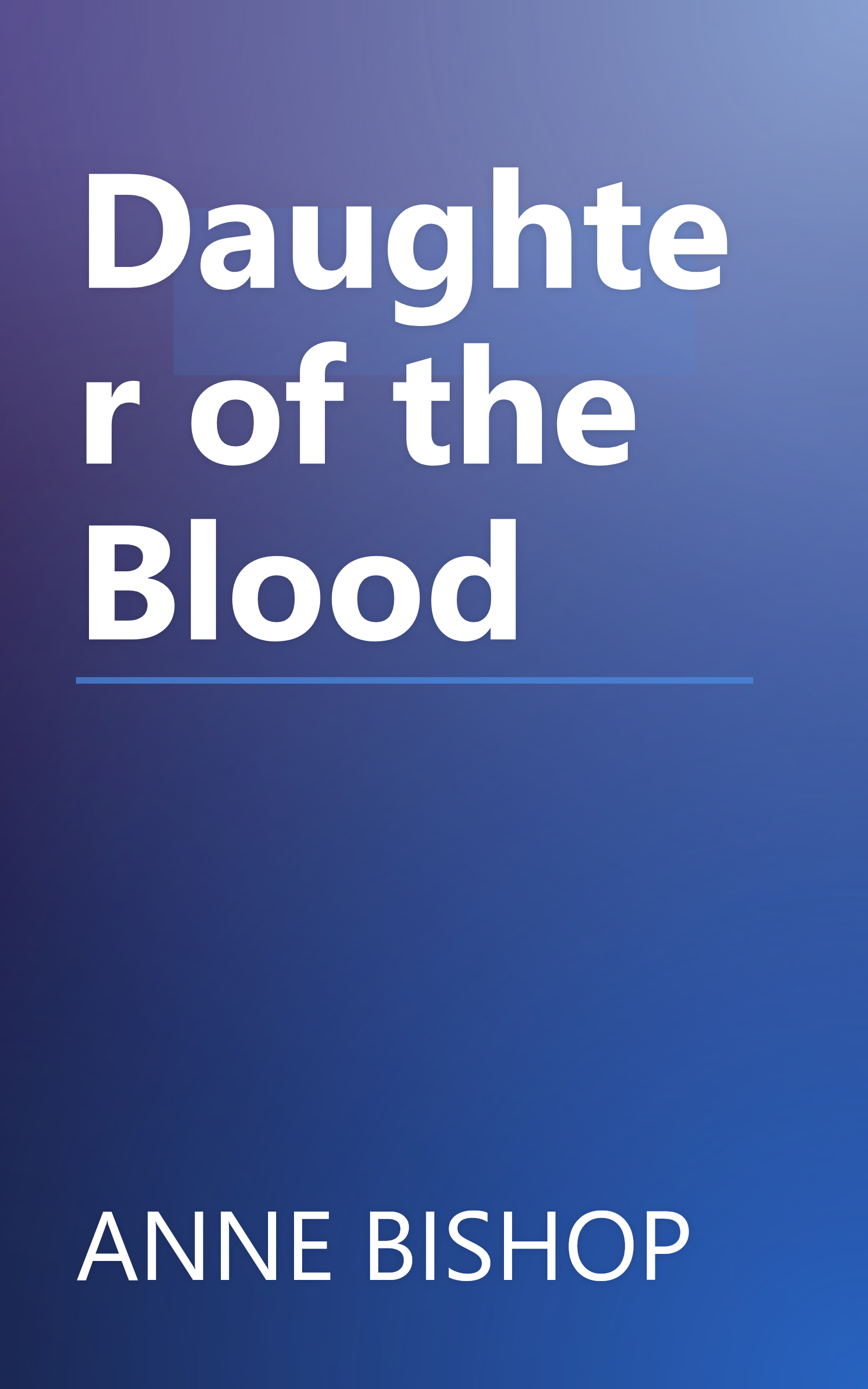 Daughter of the Blood book cover