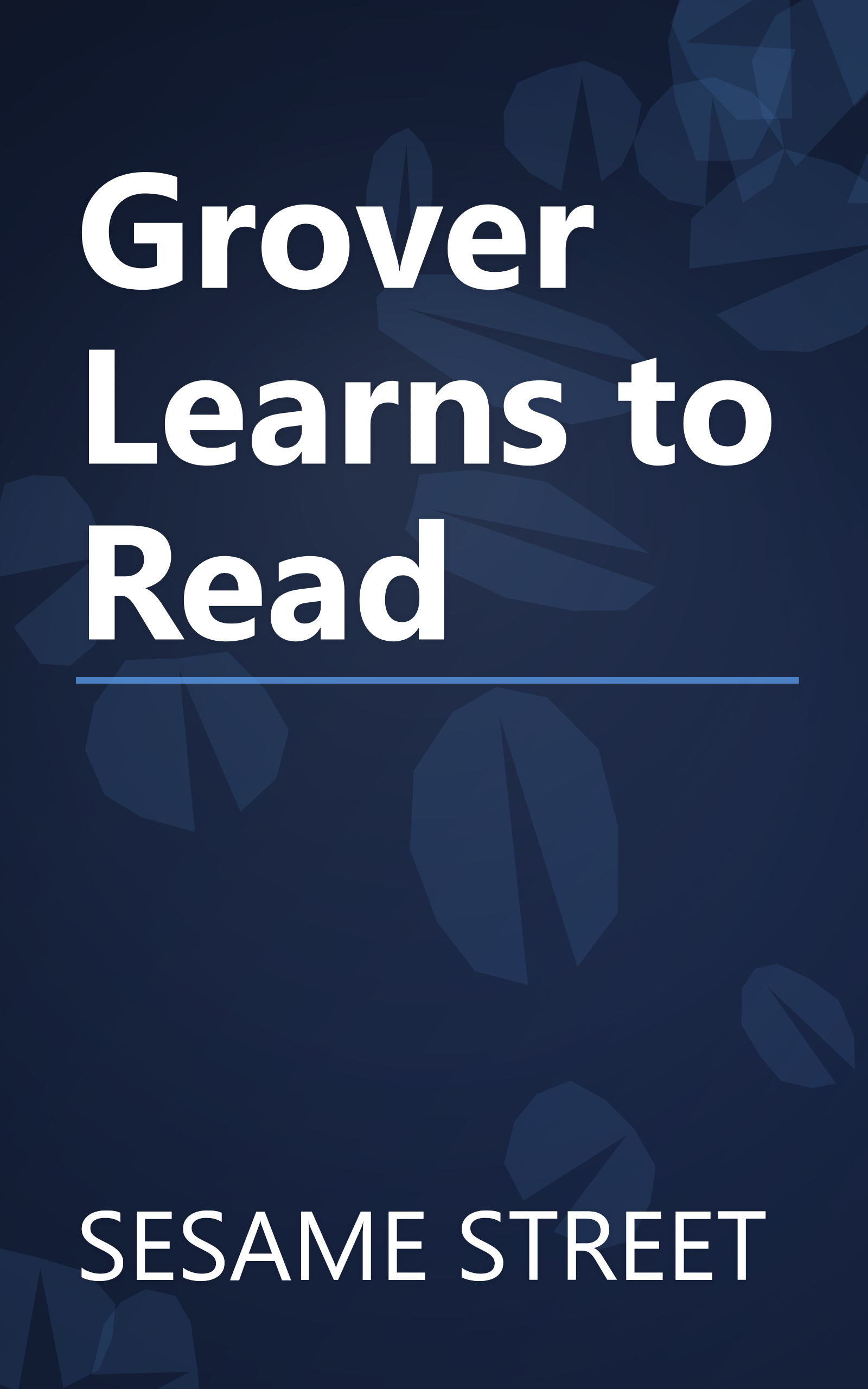 Grover Learns to Read book cover