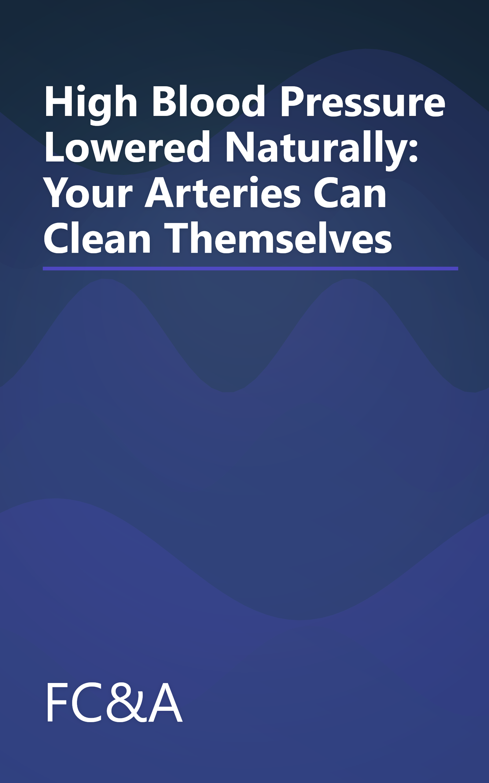 High Blood Pressure Lowered Naturally: Your Arteries Can Clean Themselves book cover