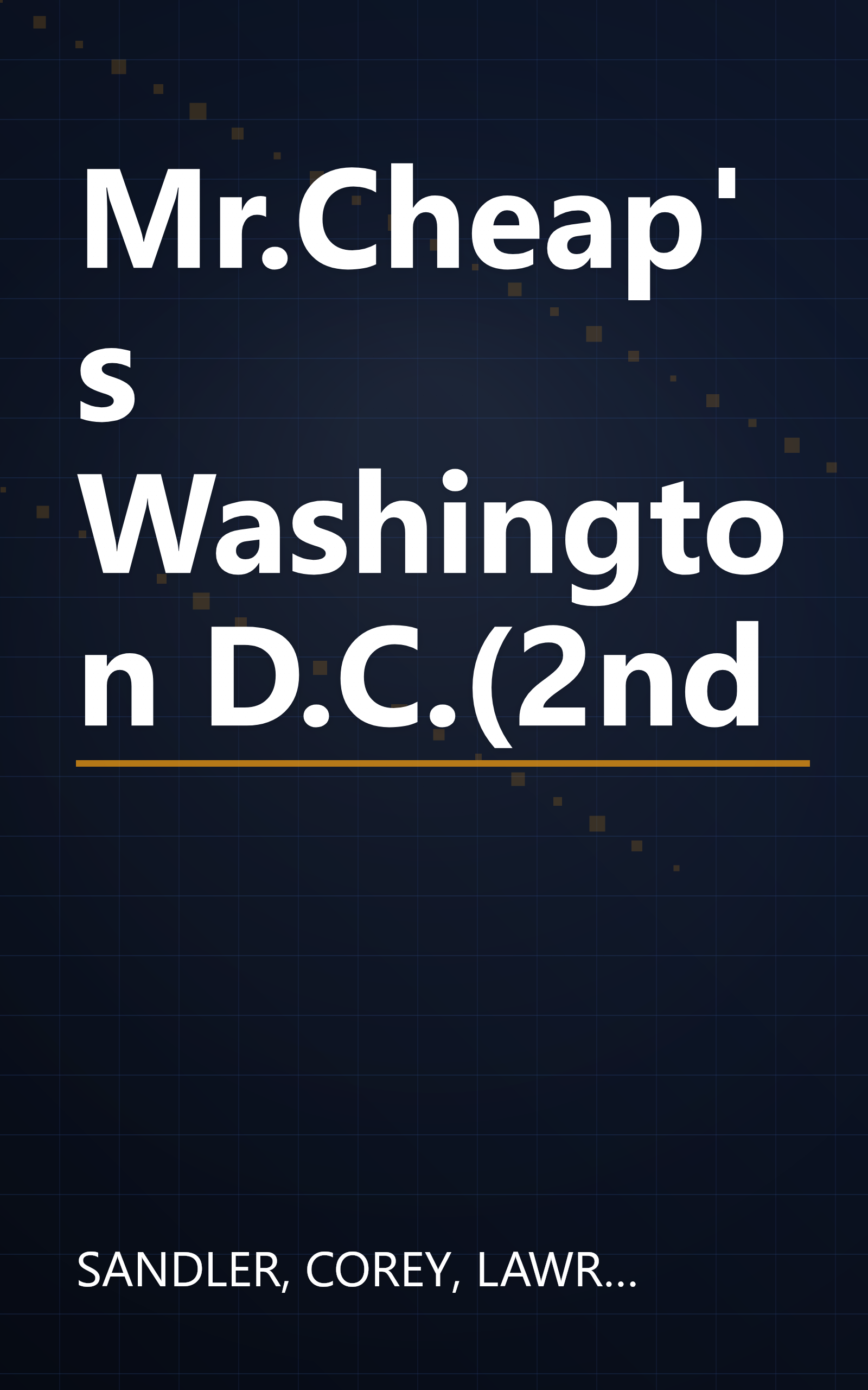 Mr.Cheap's Washington D.C.(2nd book cover