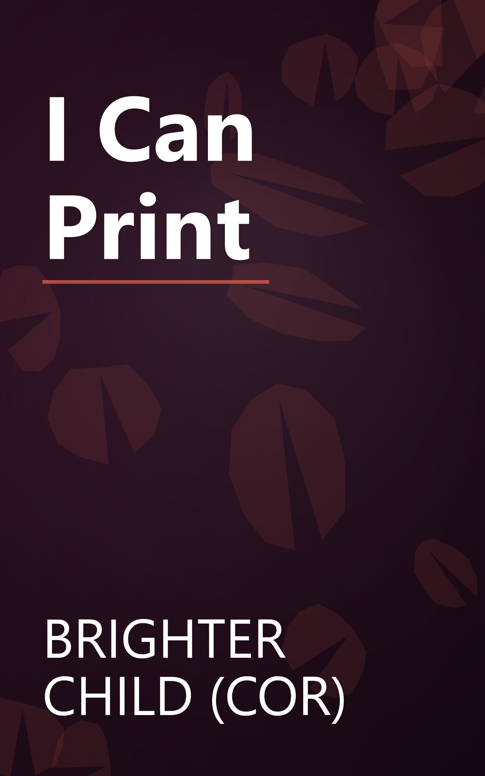 I Can Print book cover