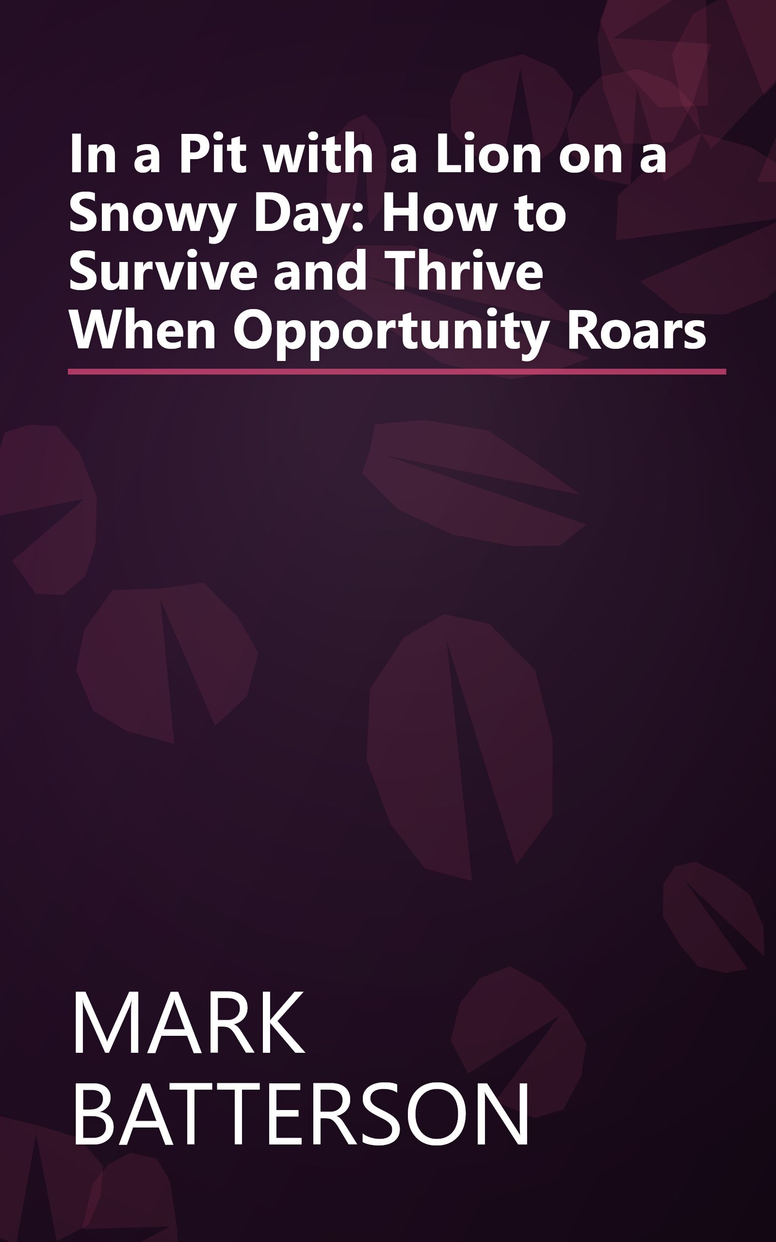In a Pit with a Lion on a Snowy Day: How to Survive and Thrive When Opportunity Roars book cover