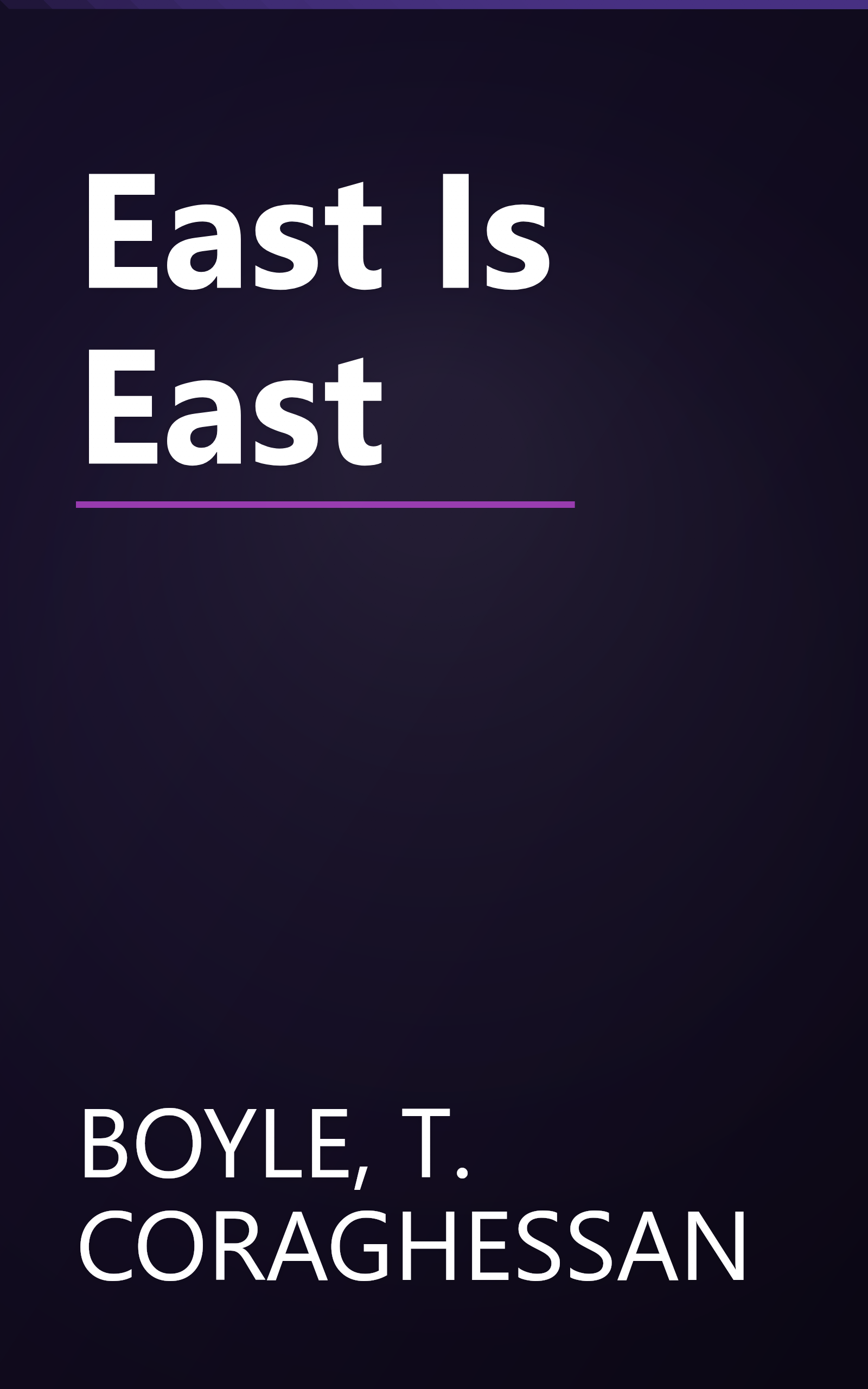 East Is East book cover