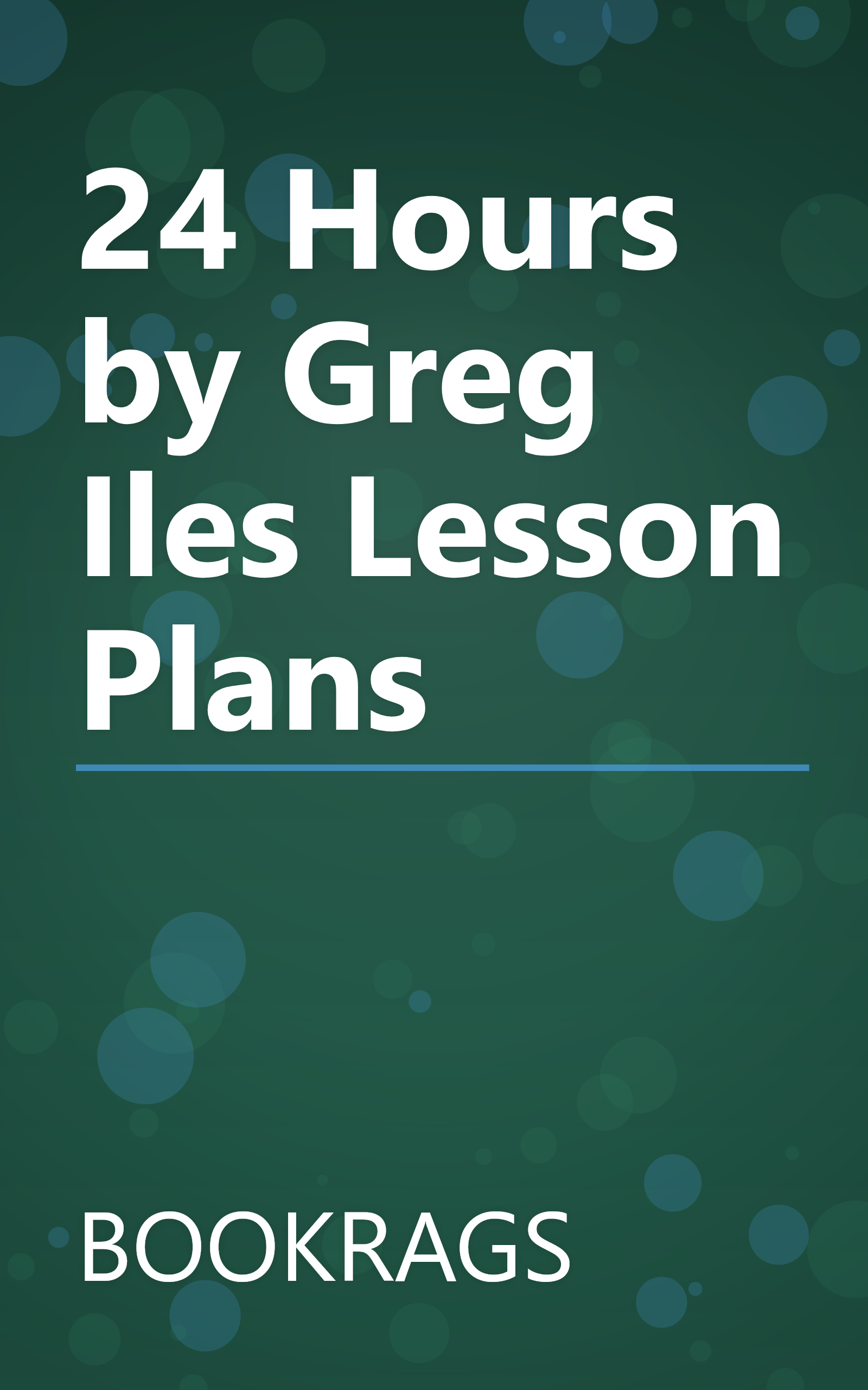 24 Hours by Greg Iles Lesson Plans book cover
