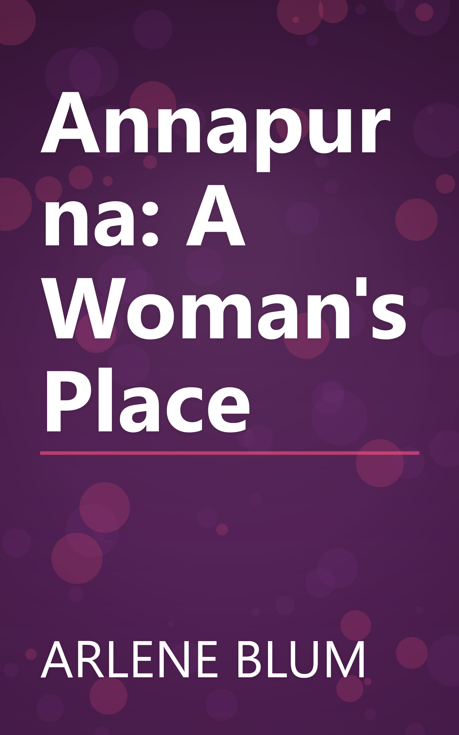 Annapurna: A Woman's Place book cover