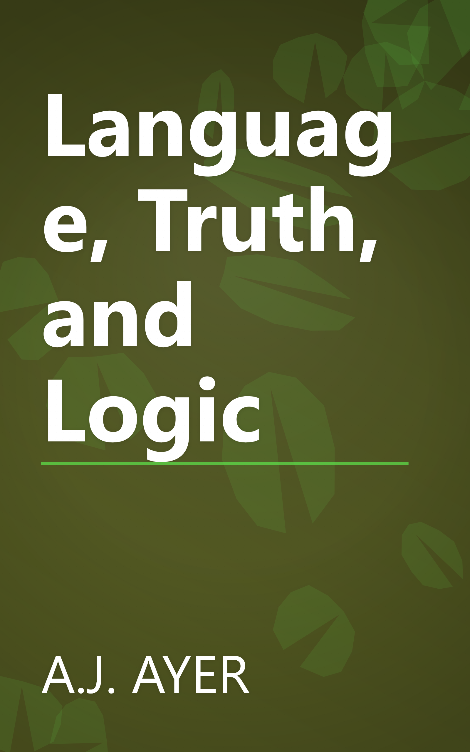 Language, Truth, and Logic book cover