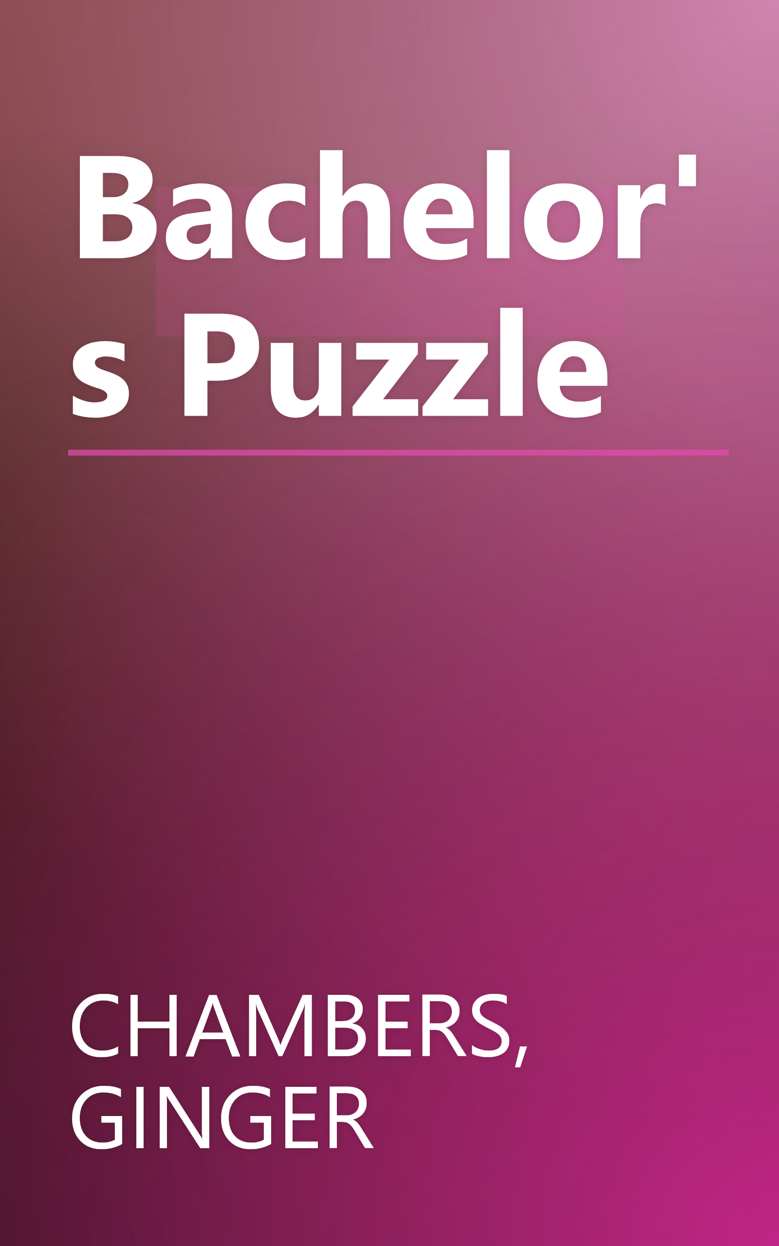 Bachelor's Puzzle book cover