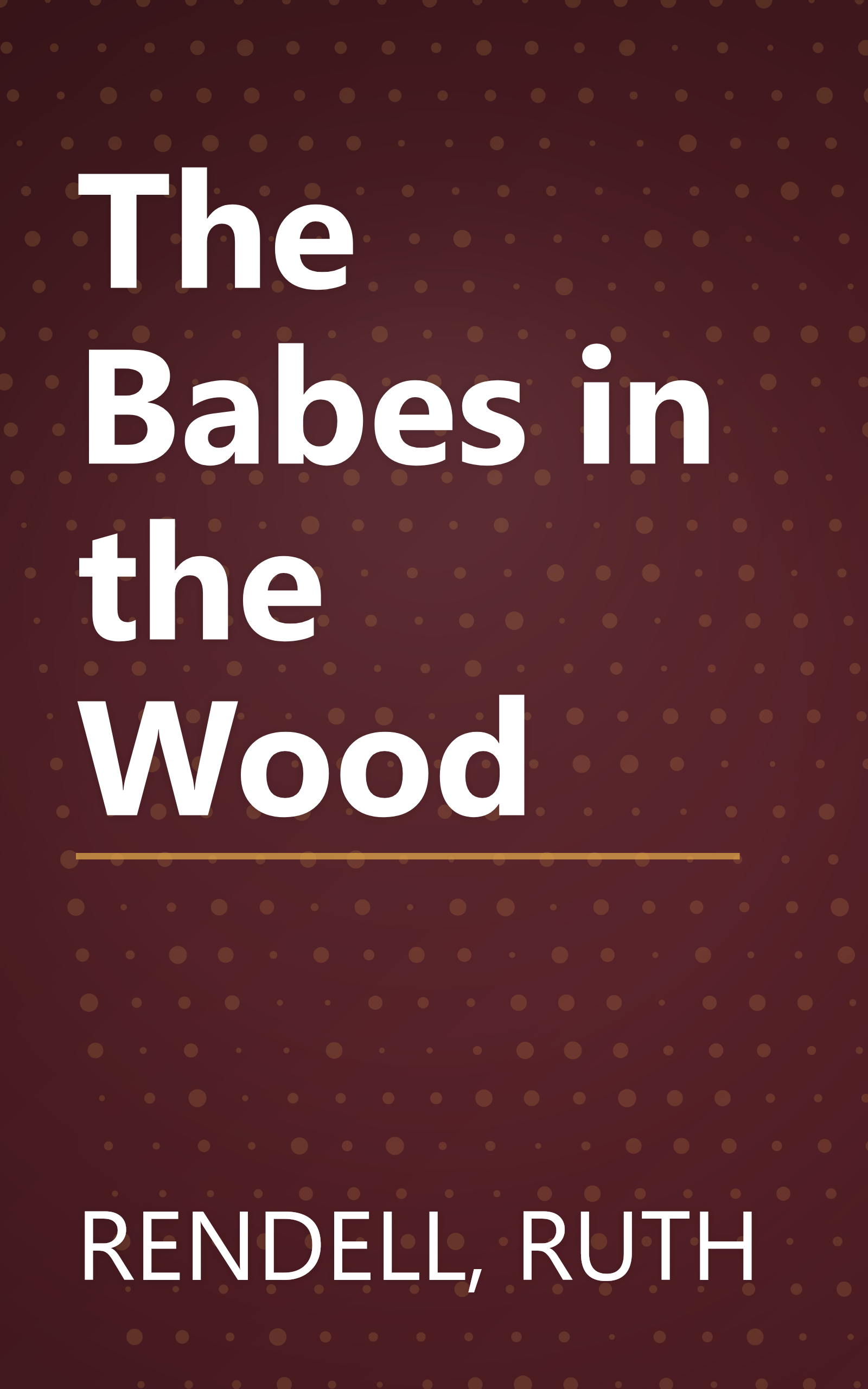 The Babes in the Wood book cover