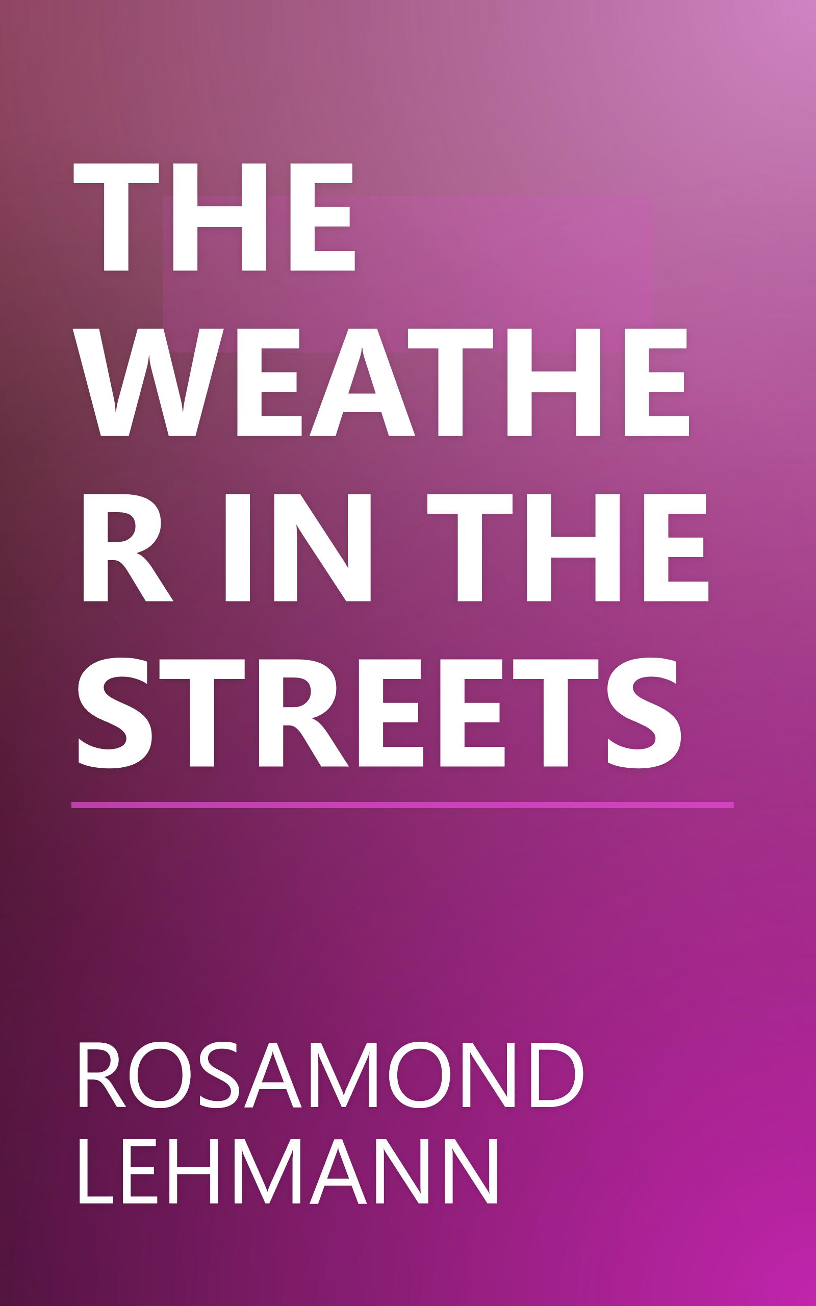 THE WEATHER IN THE STREETS book cover