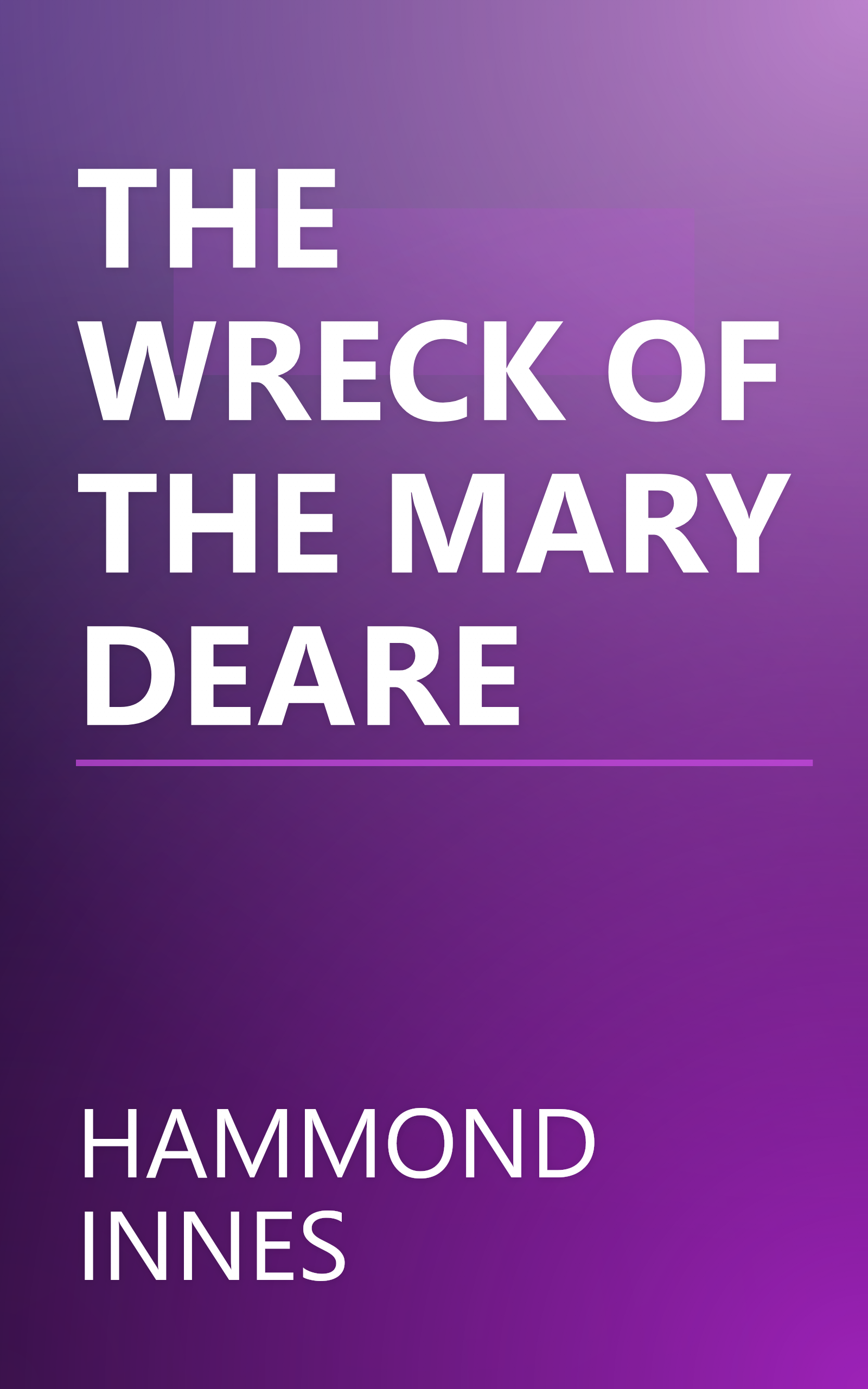 THE WRECK OF THE MARY DEARE book cover