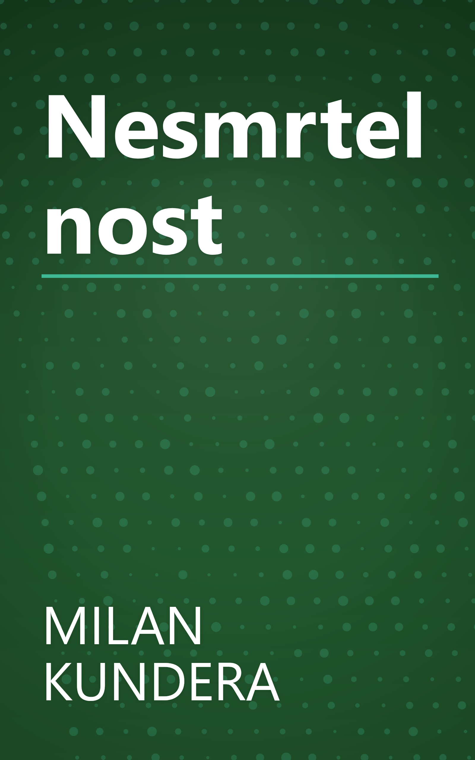 Nesmrtelnost book cover
