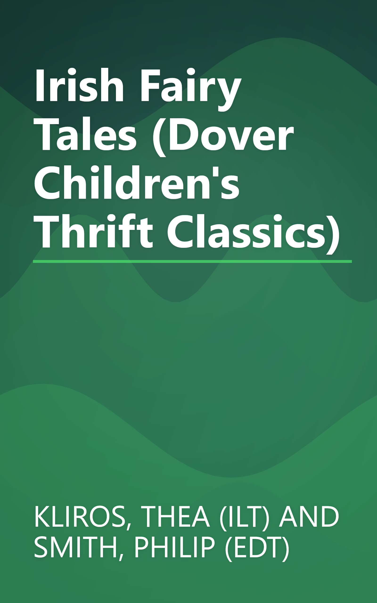 Irish Fairy Tales (Dover Children's Thrift Classics) book cover