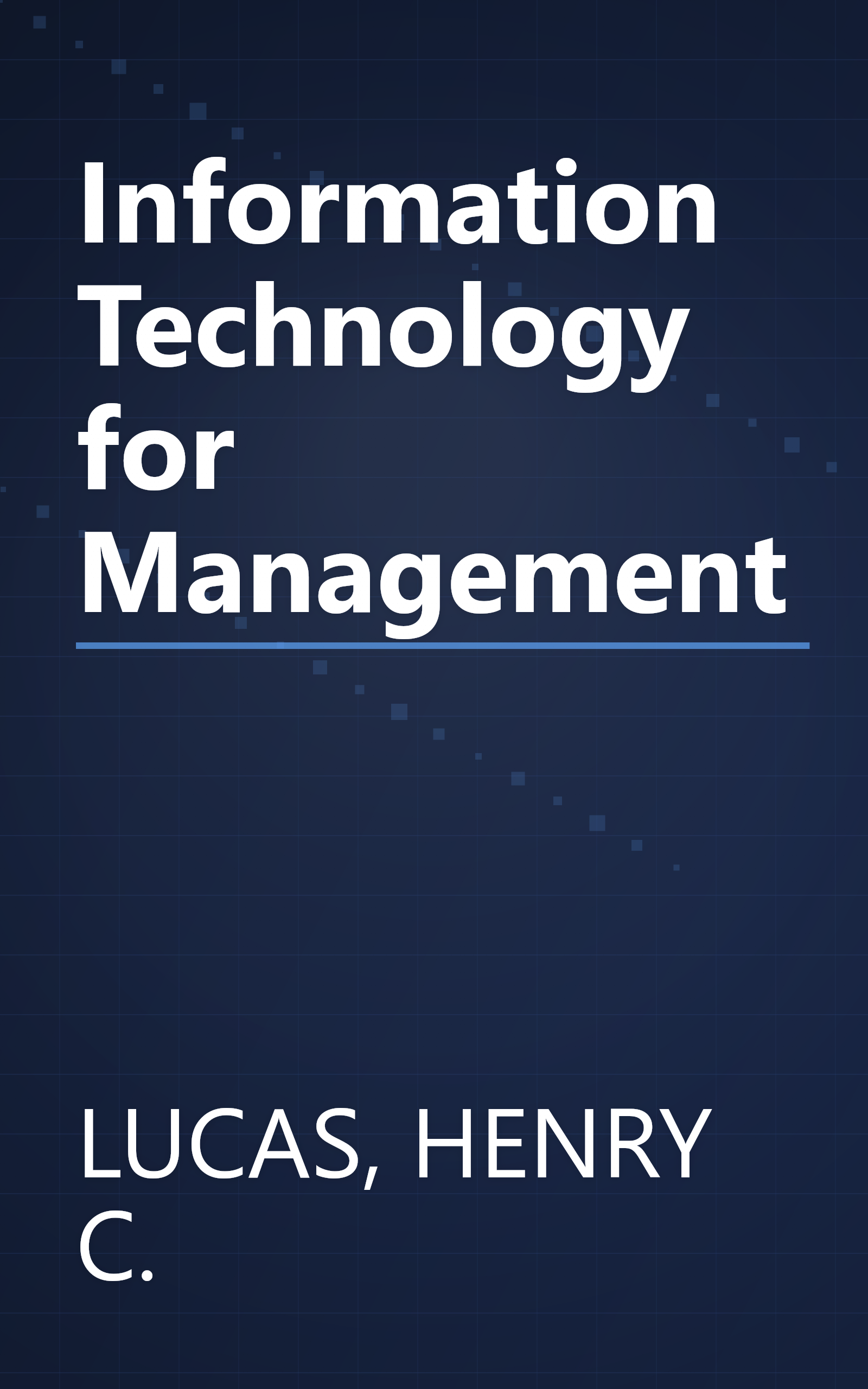 Information Technology for Management book cover