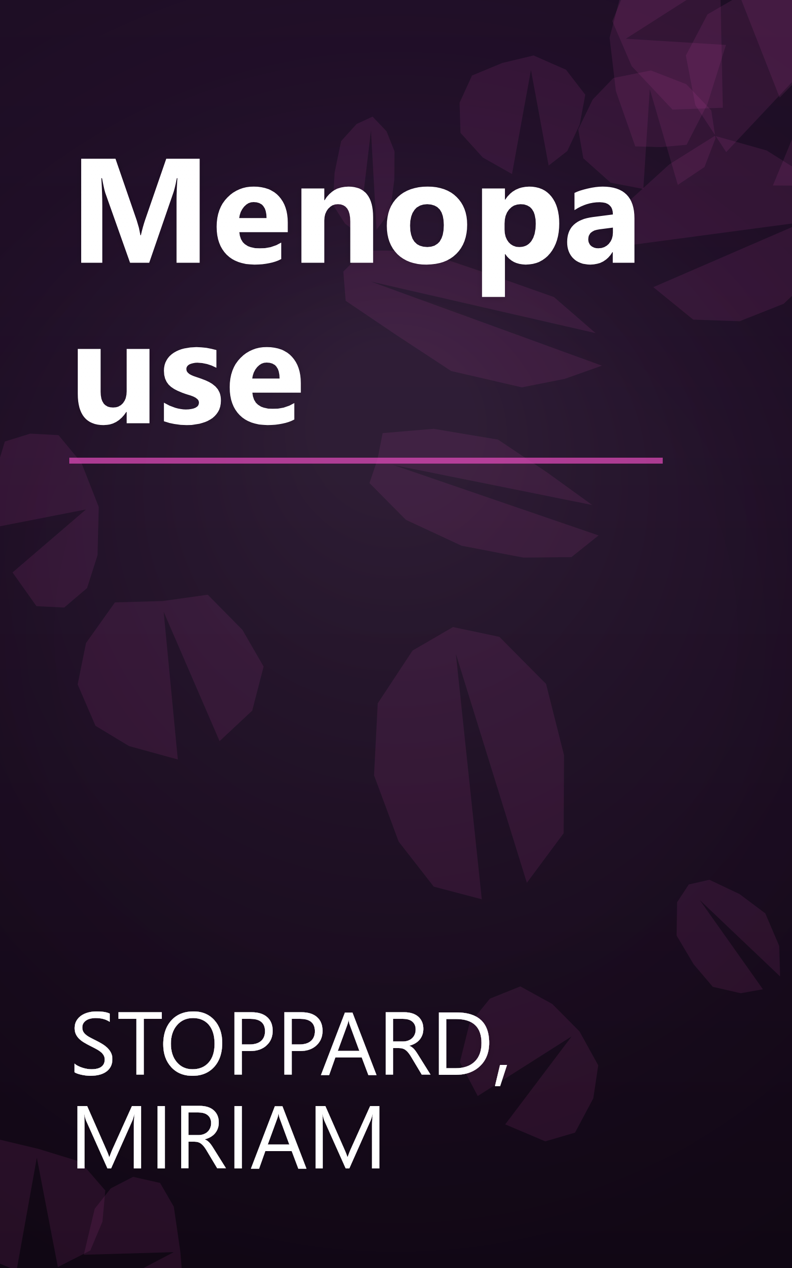 Menopause book cover