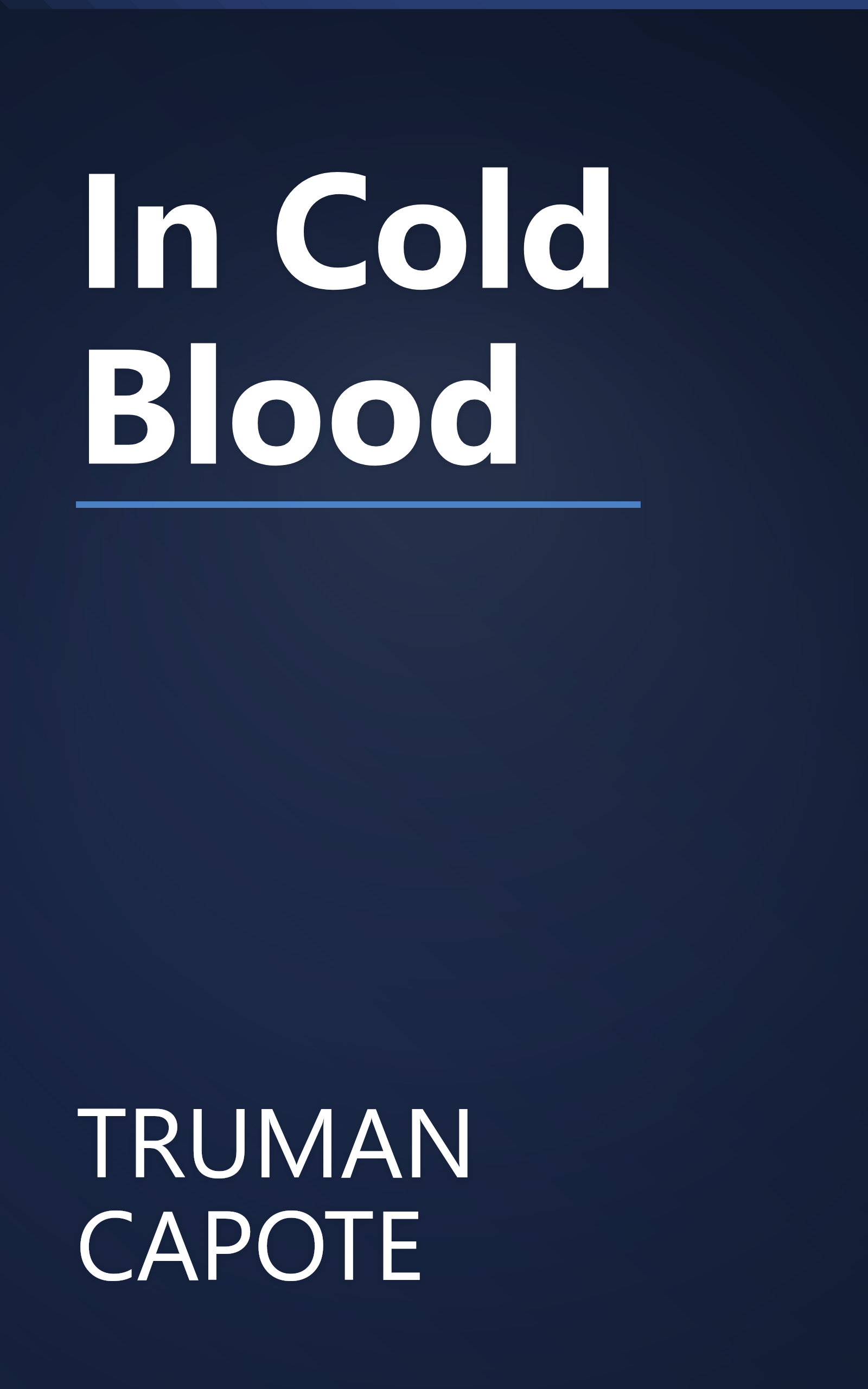 In Cold Blood book cover