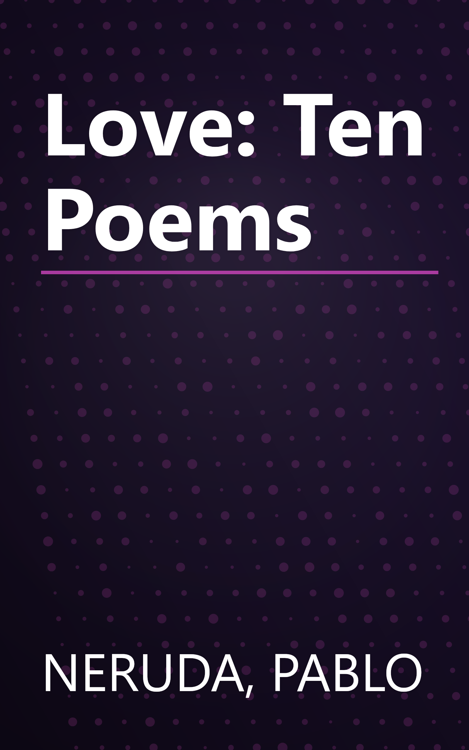 Love: Ten Poems book cover