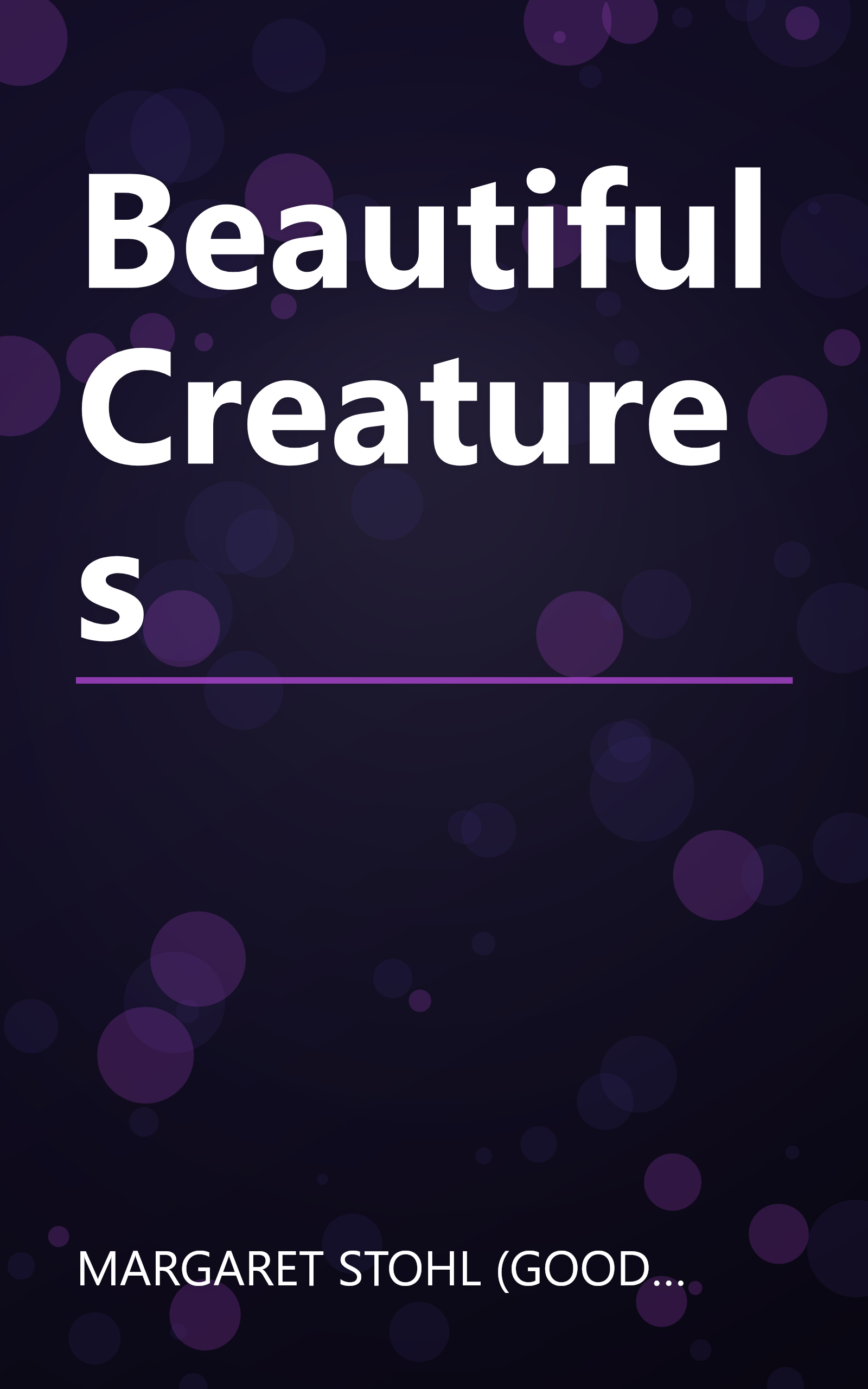 Beautiful Creatures book cover