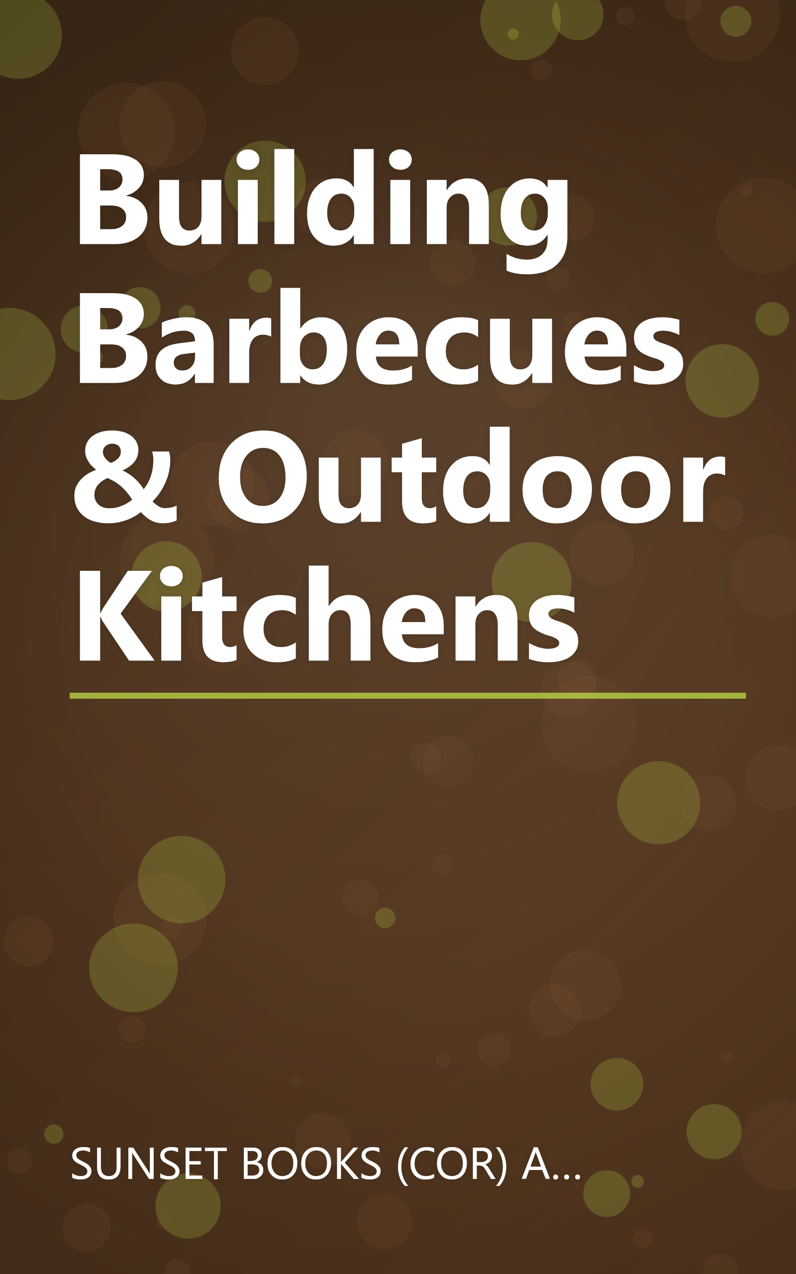 Building Barbecues & Outdoor Kitchens book cover