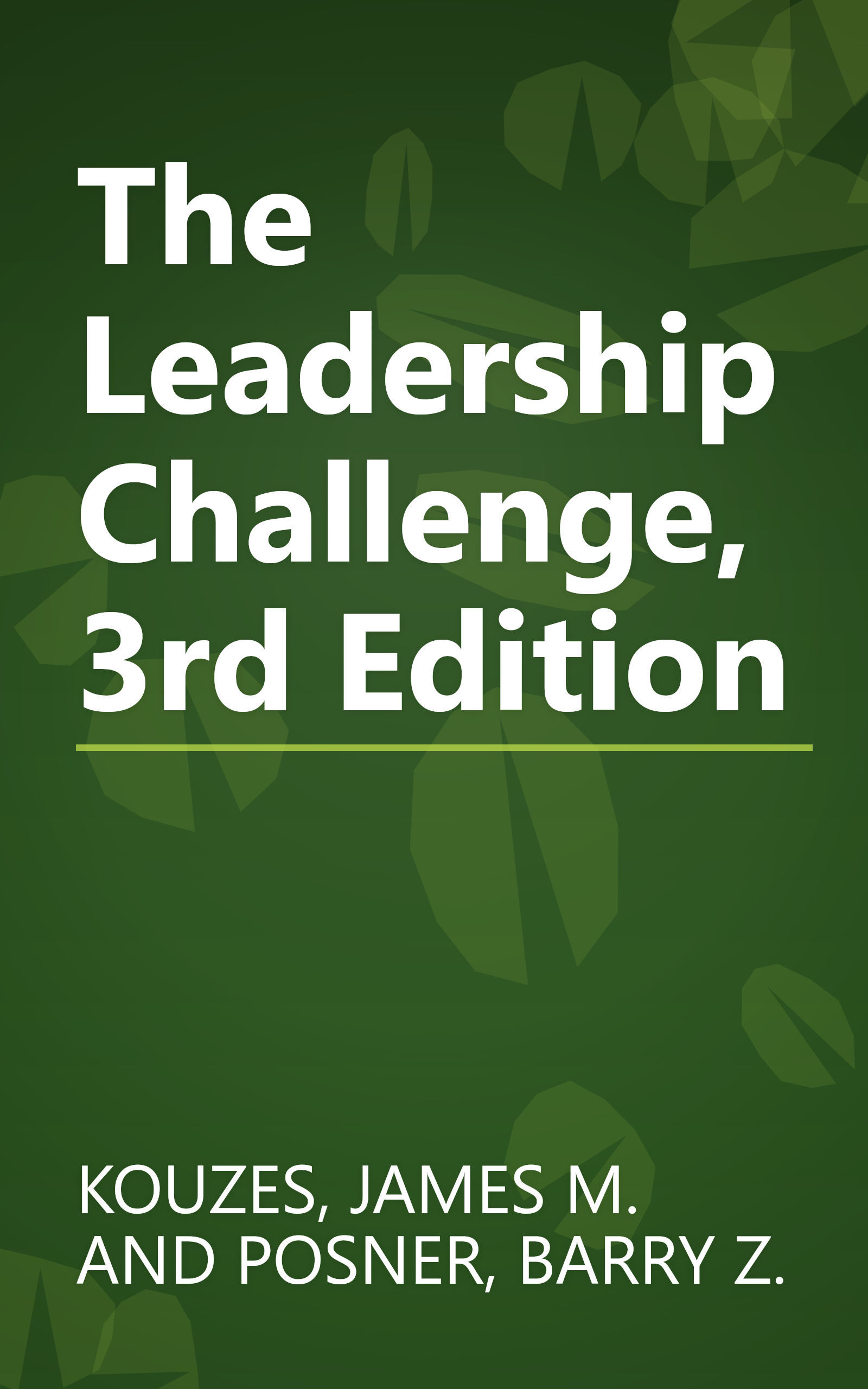 The Leadership Challenge, 3rd Edition book cover