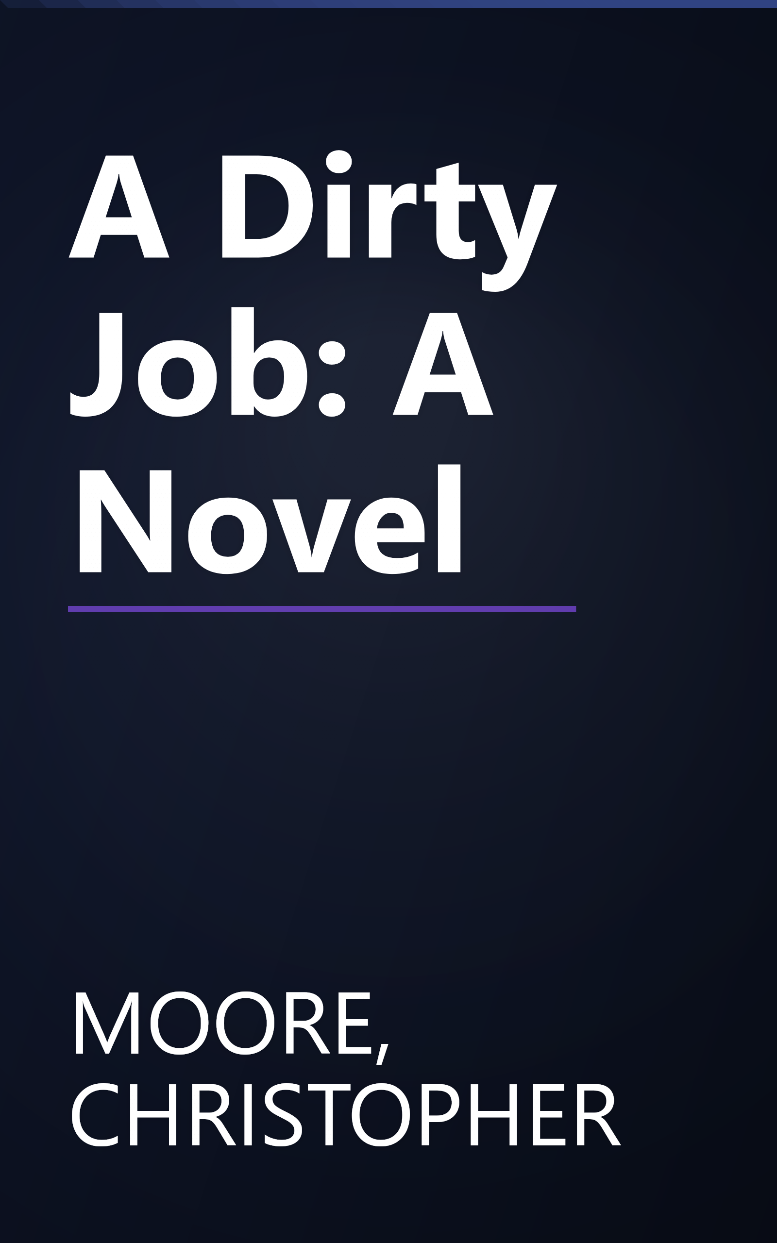 A Dirty Job: A Novel book cover