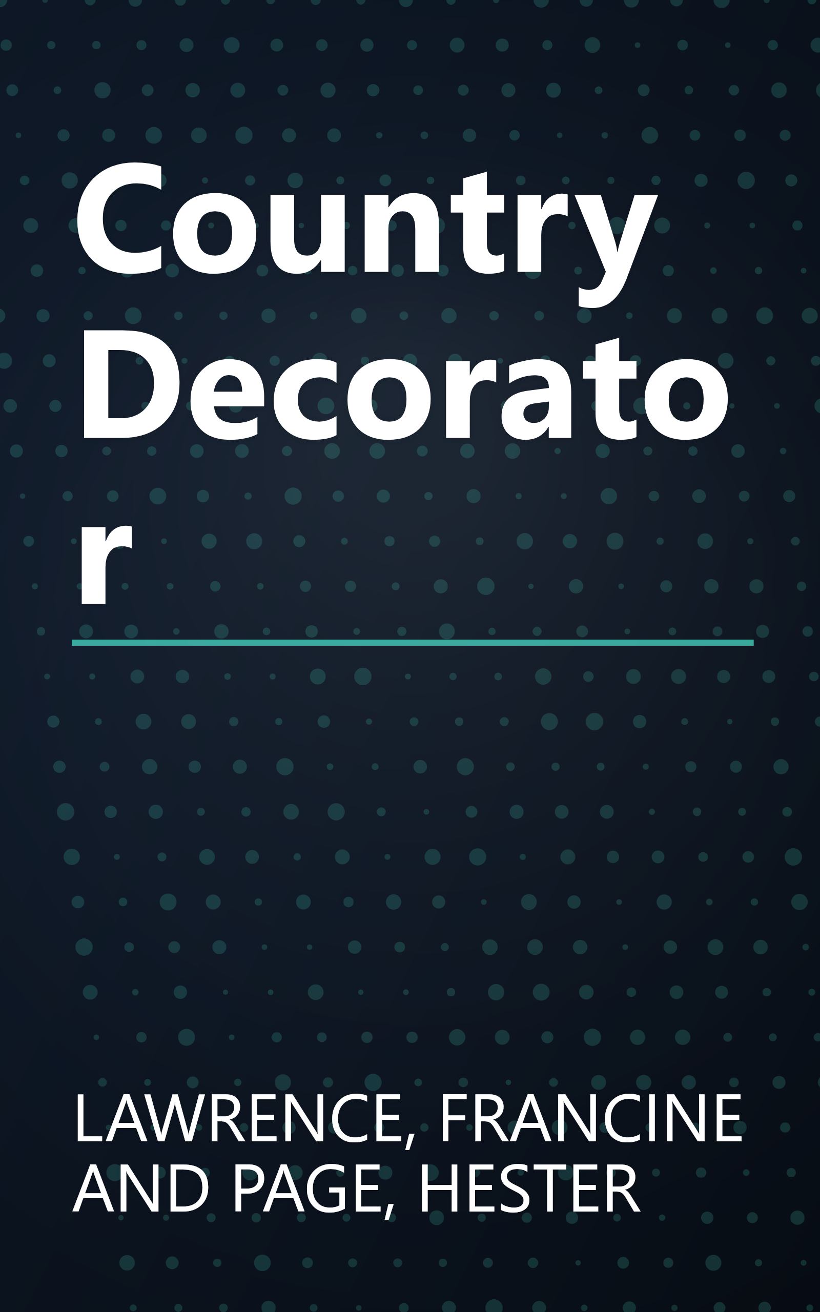 Country Decorator book cover