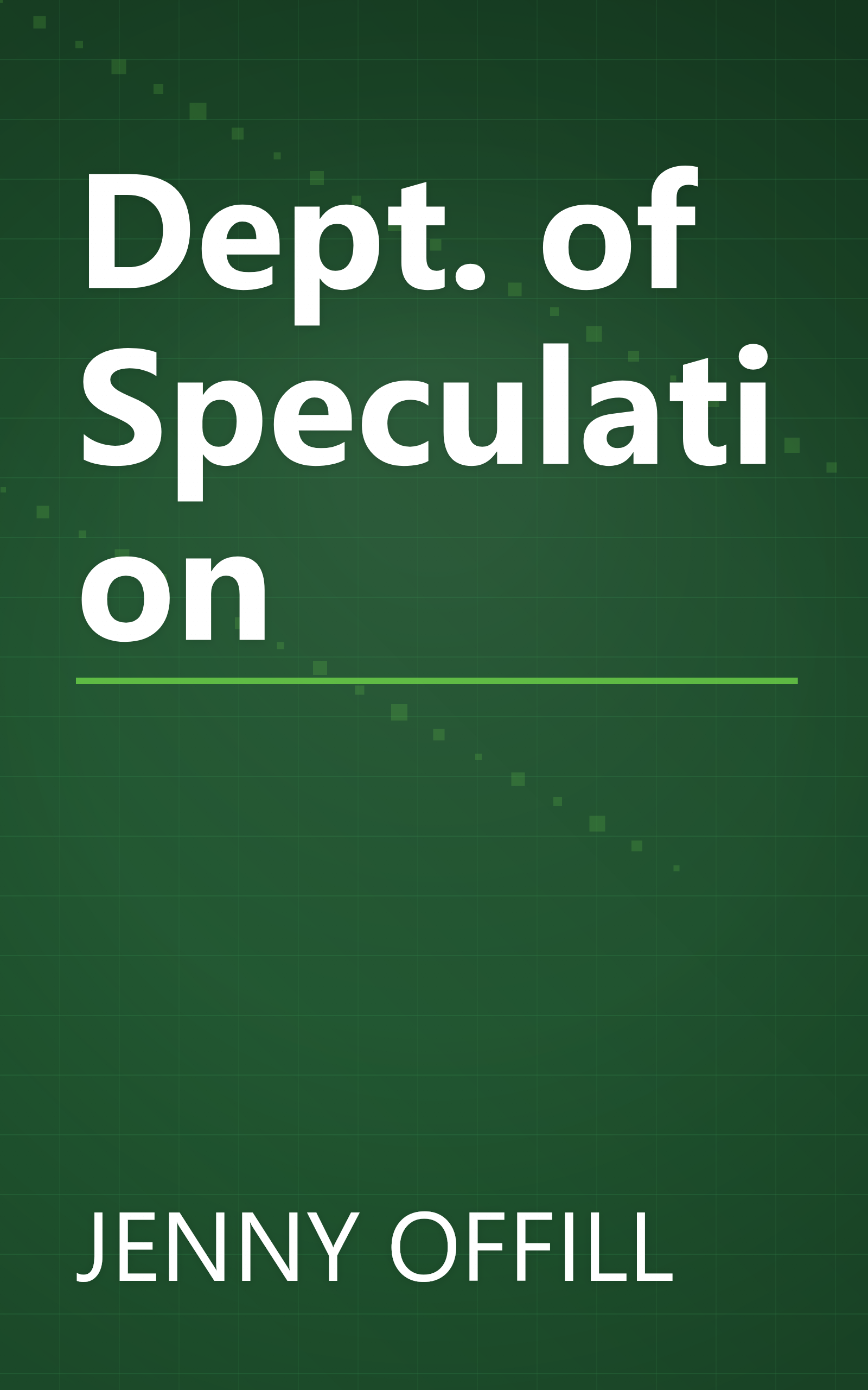 Dept. of Speculation book cover