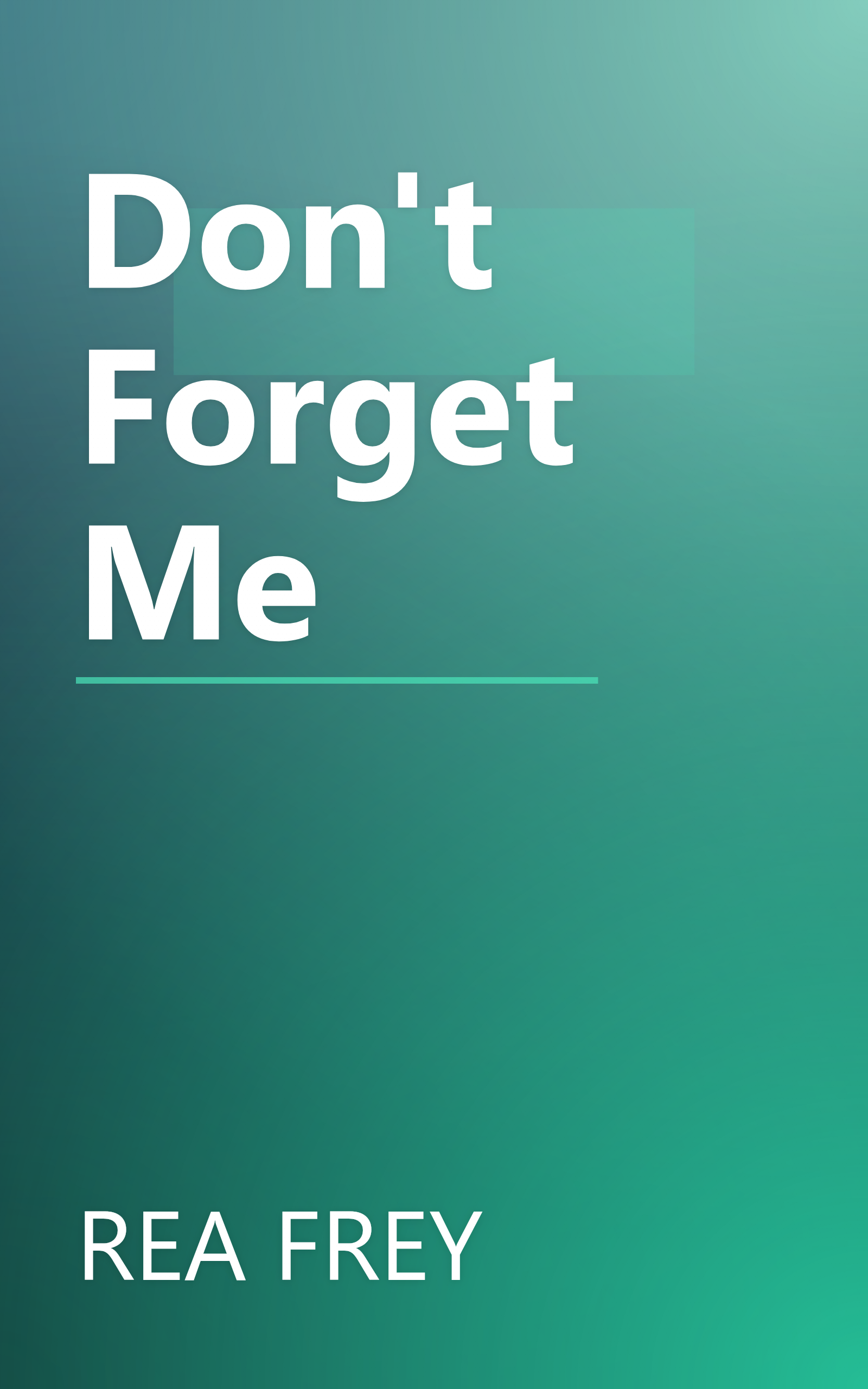 Don't Forget Me book cover
