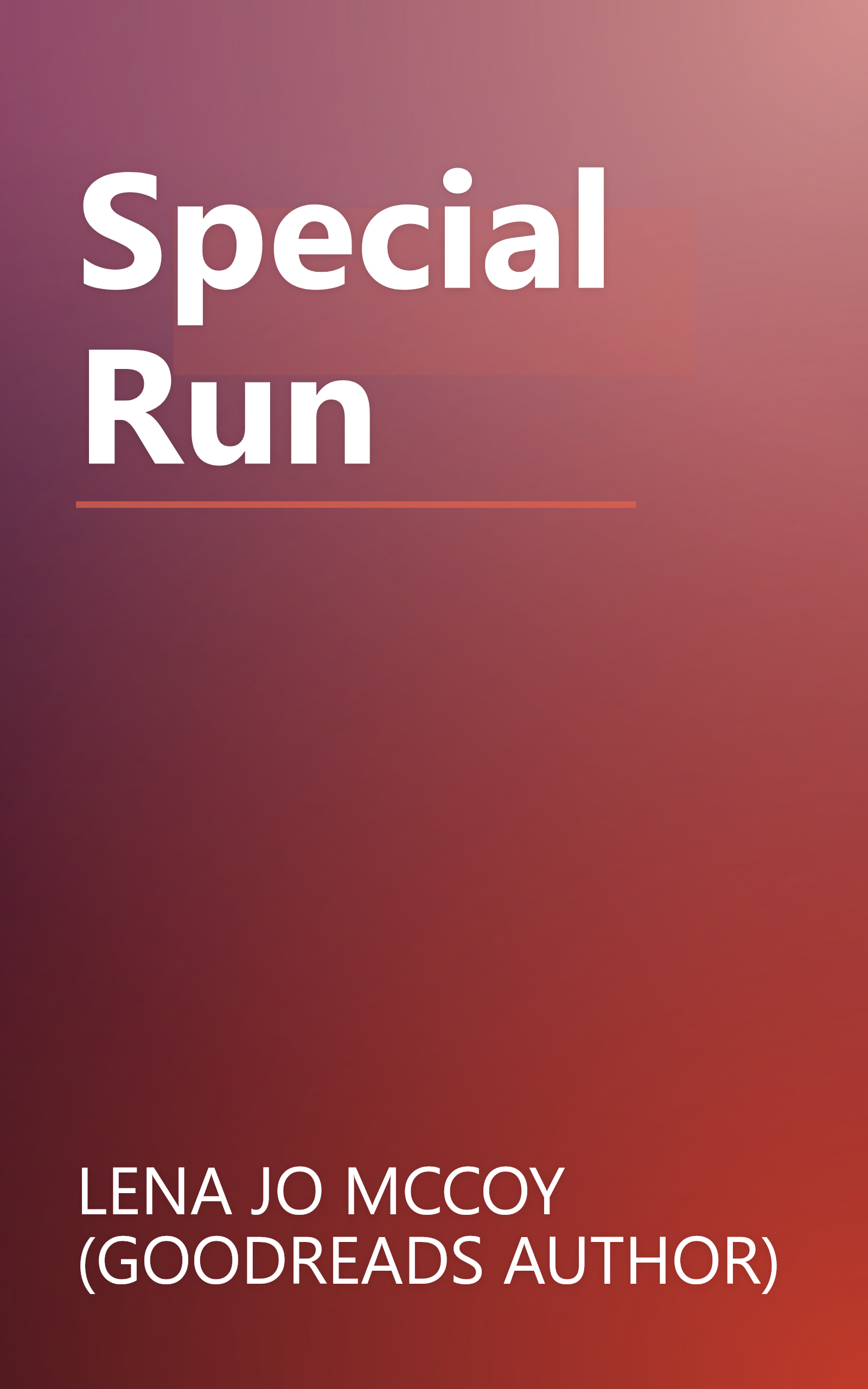 Special Run book cover