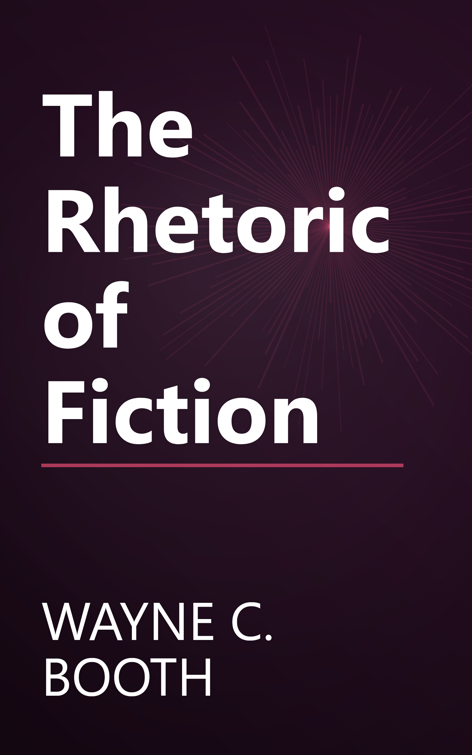 The Rhetoric of Fiction book cover