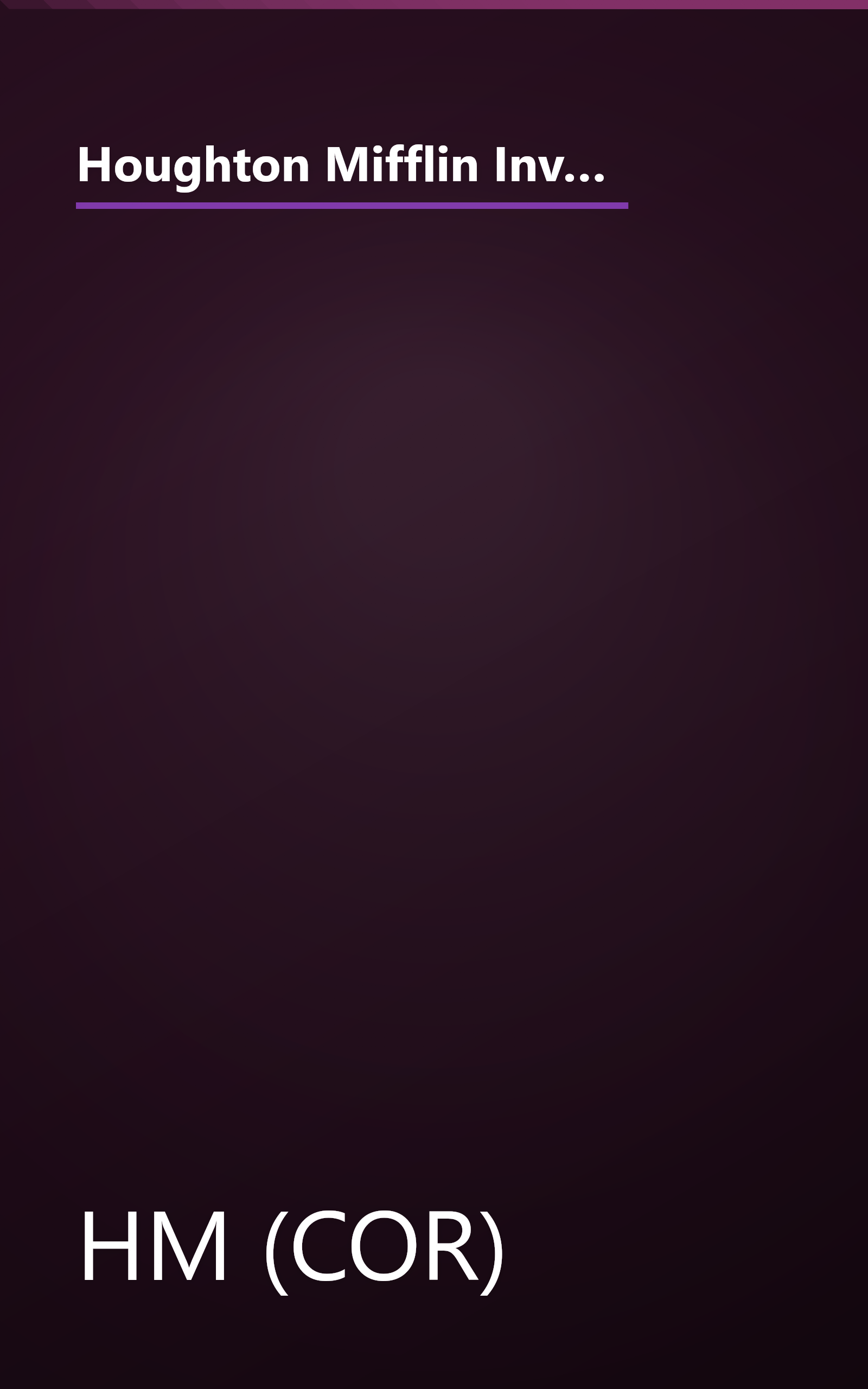 Houghton Mifflin Invitations to Literature: Rd Pback+ Wonder Worms 1.3 -Imp WONDER WORMS (Invitations to Lit 1996) book cover