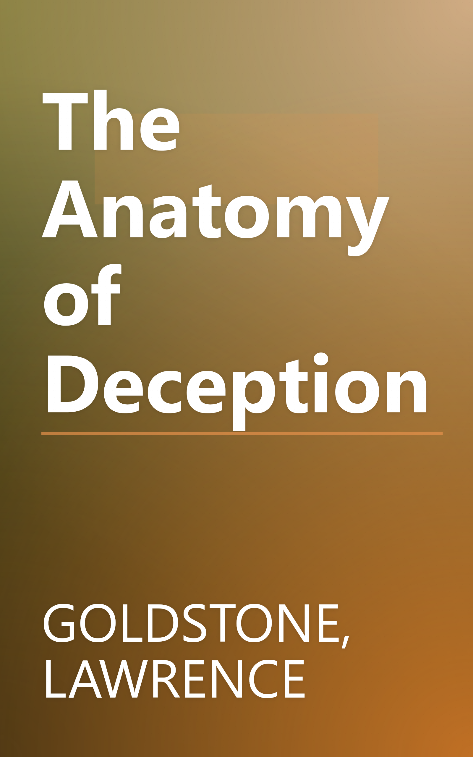 The Anatomy of Deception book cover