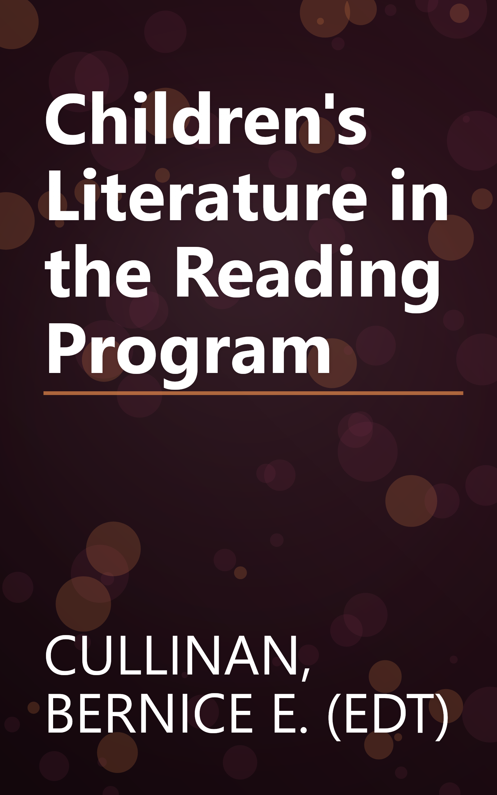 Children's Literature in the Reading Program book cover