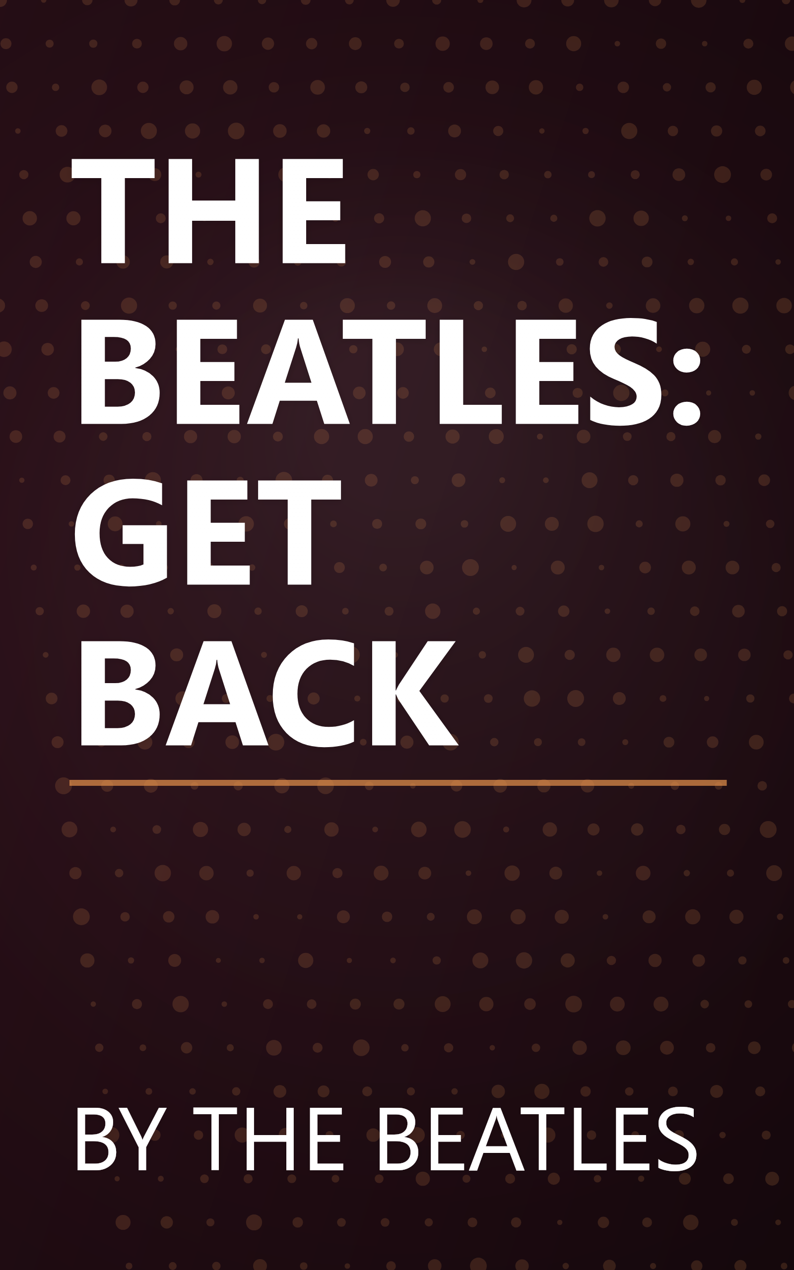 THE BEATLES: GET BACK book cover
