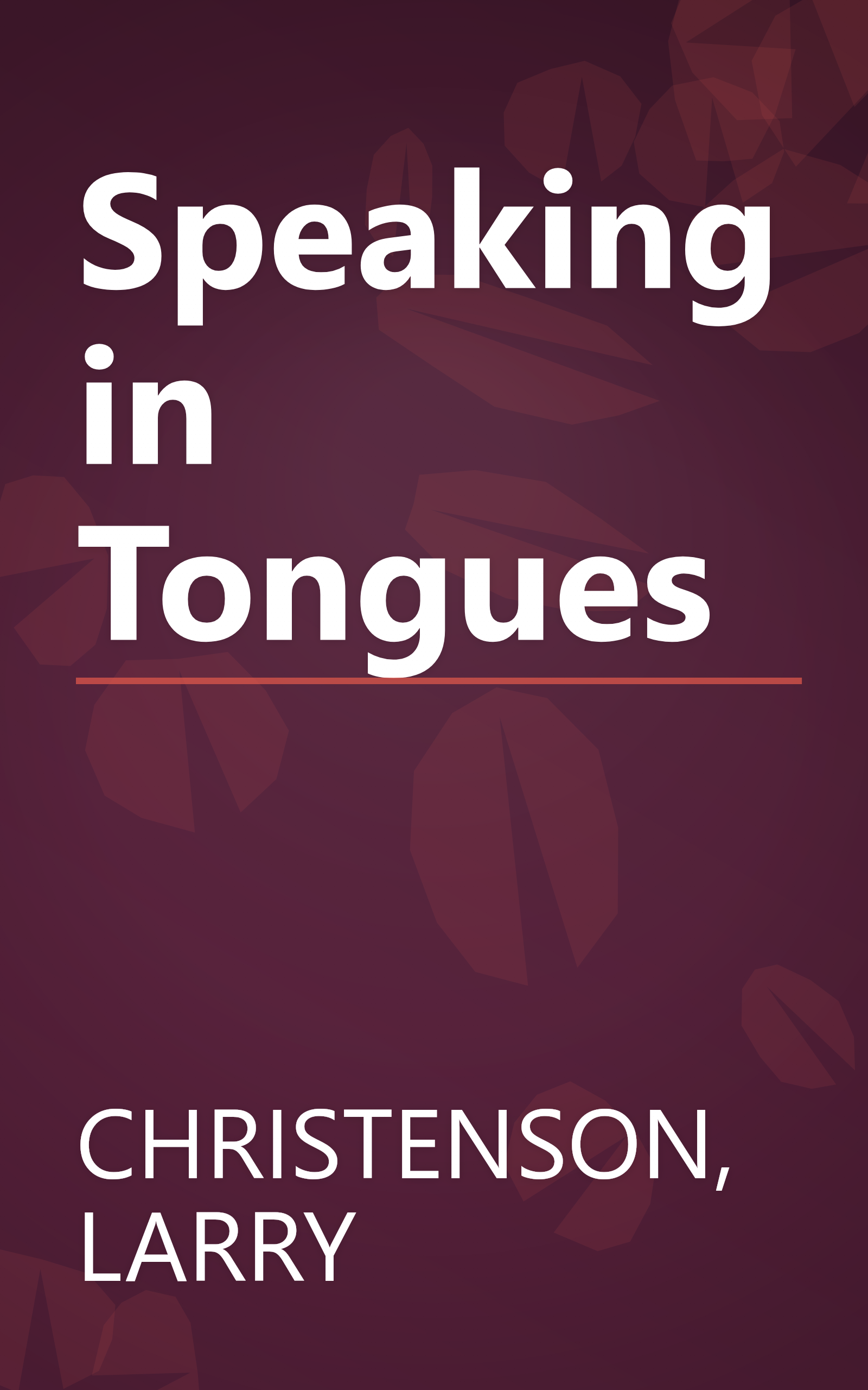 Speaking in Tongues book cover