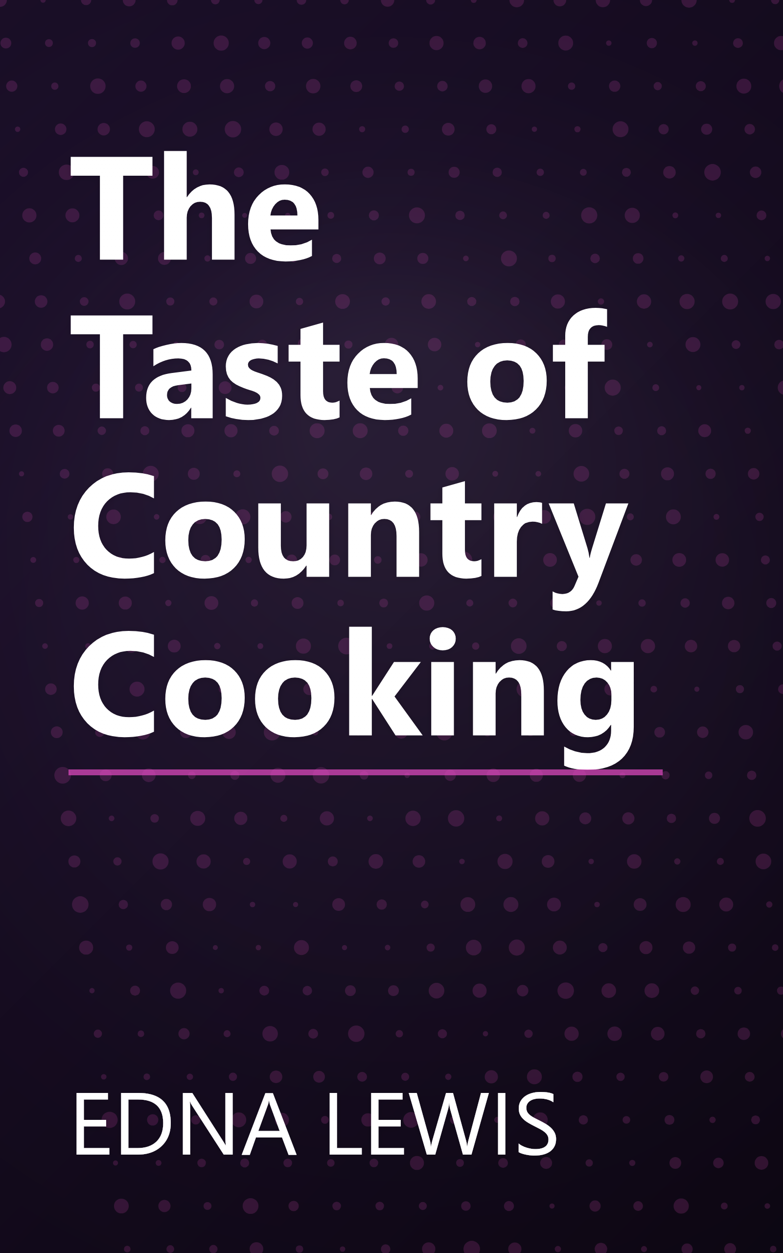 The Taste of Country Cooking book cover
