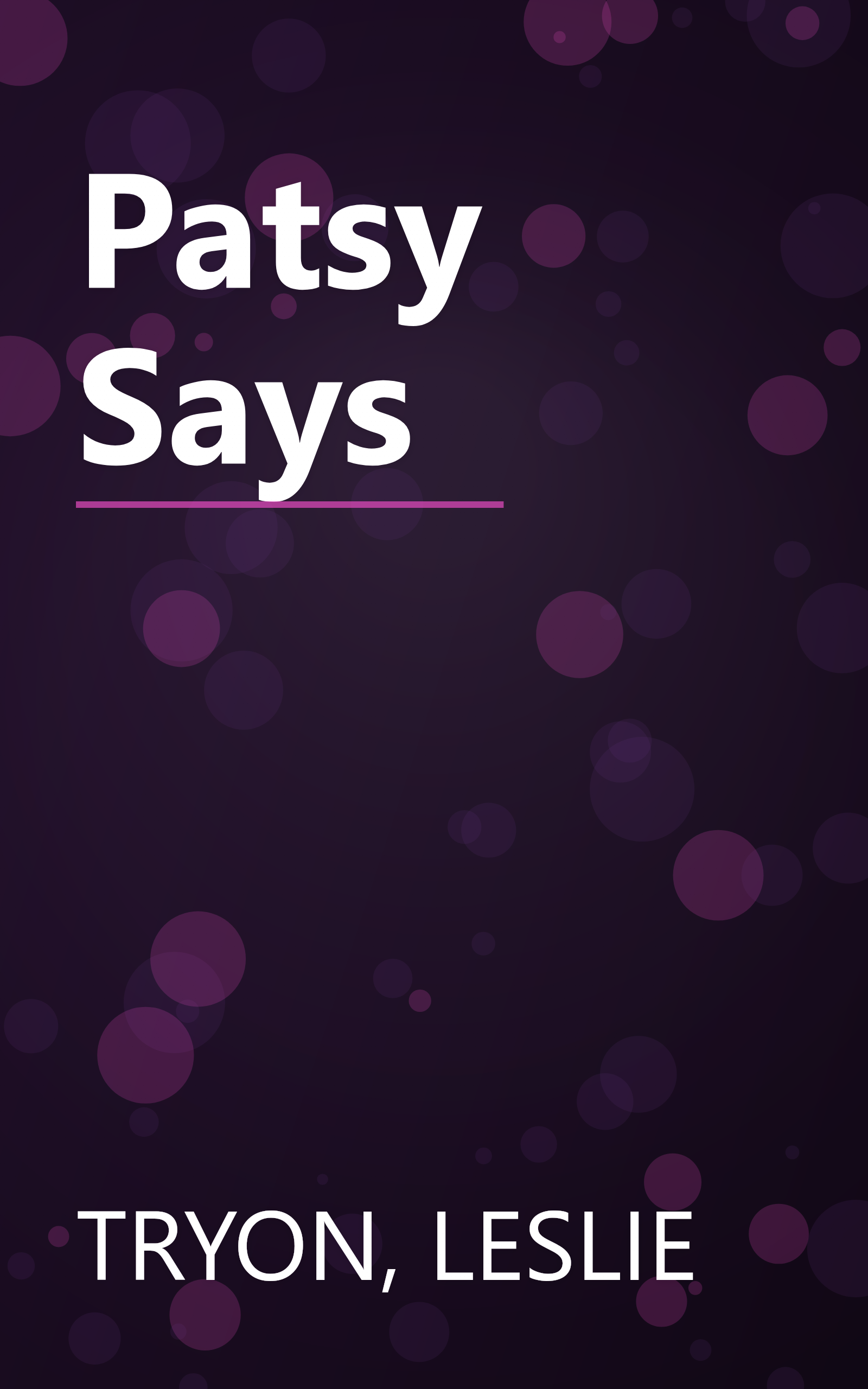 Patsy Says book cover