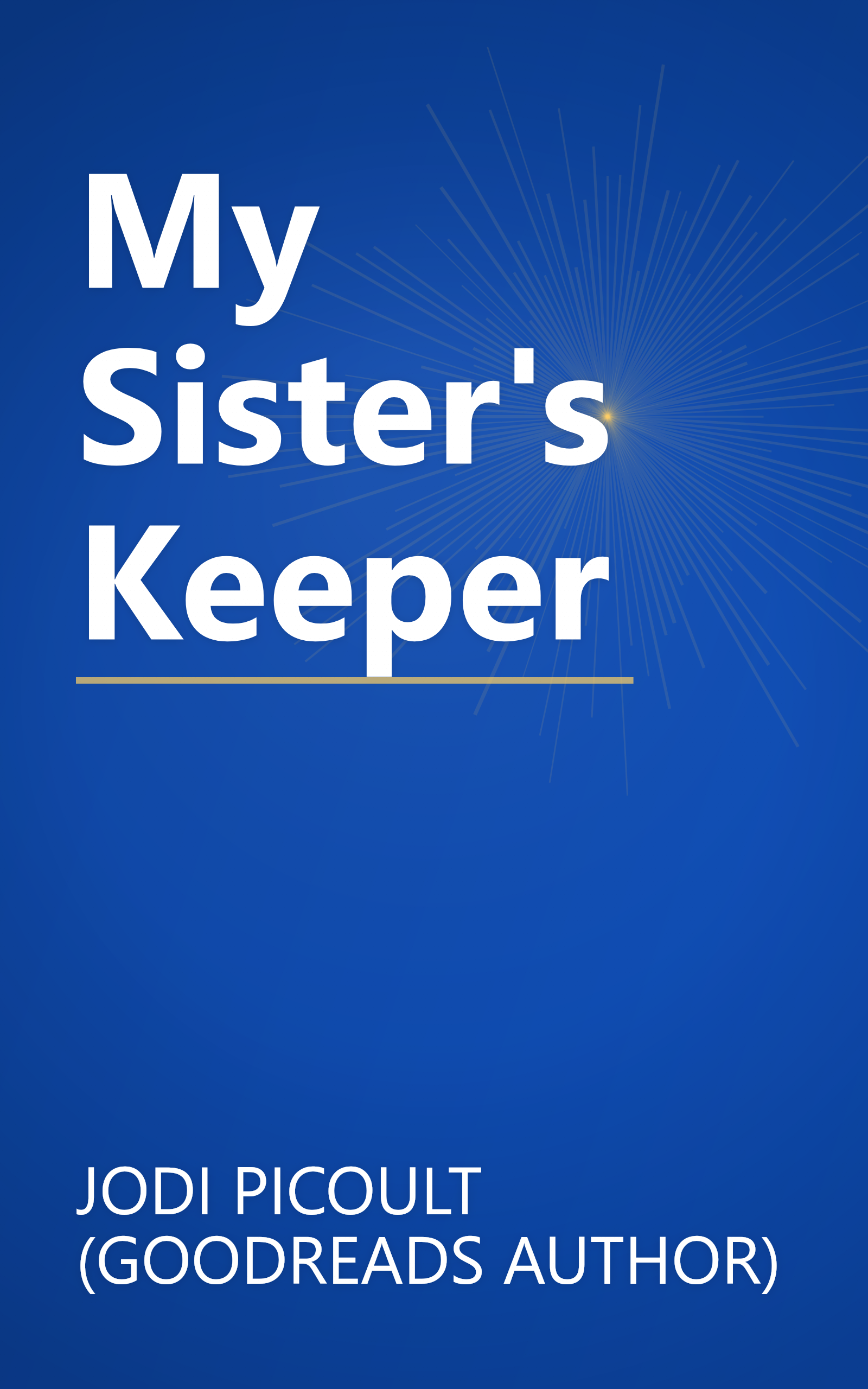 My Sister's Keeper book cover