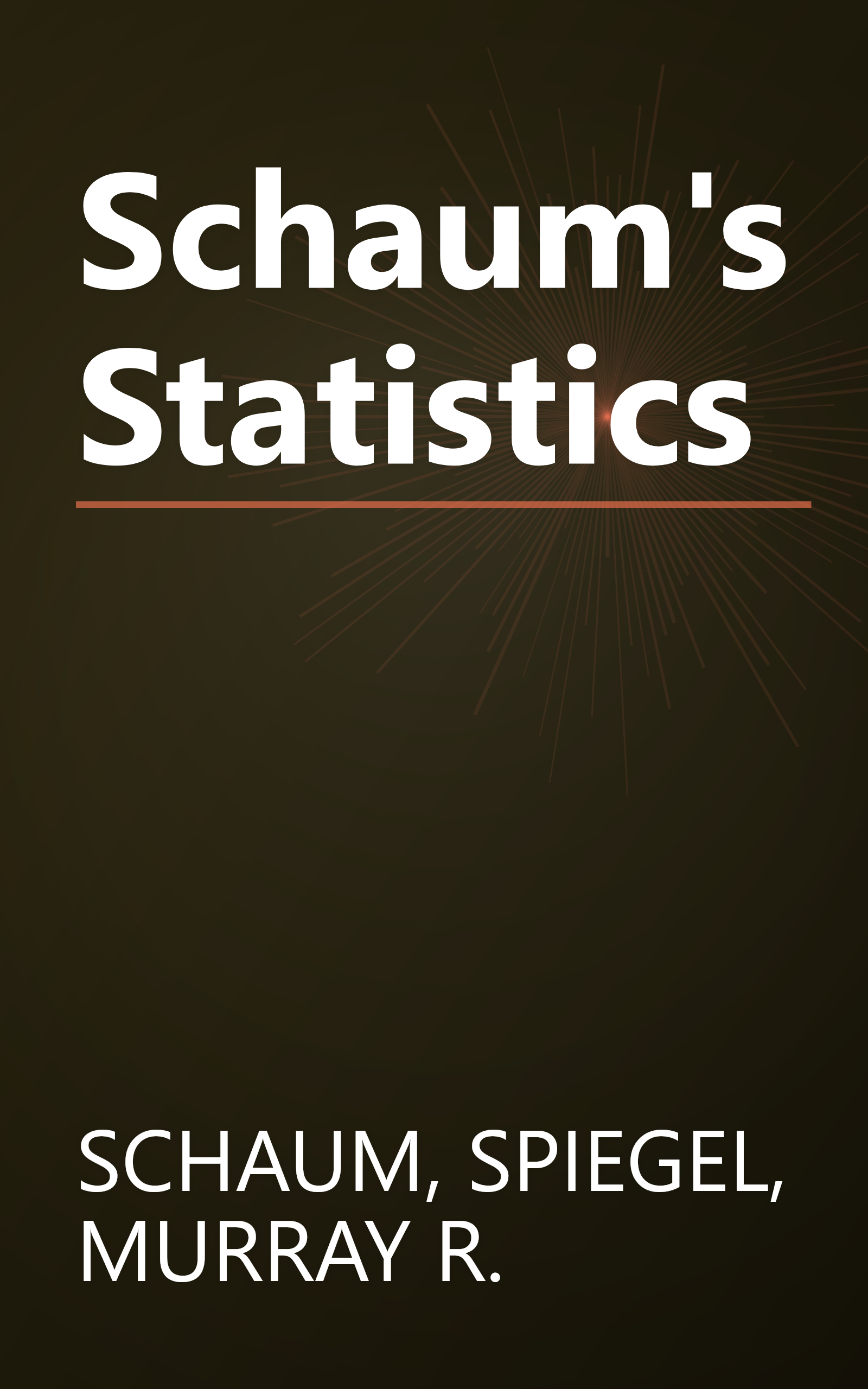 Schaum's Statistics book cover