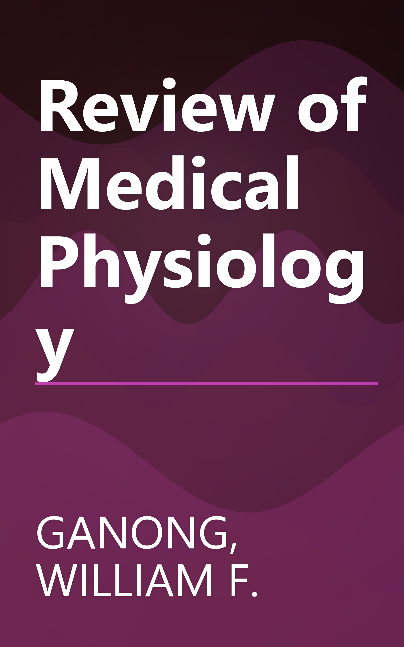Review of Medical Physiology book cover