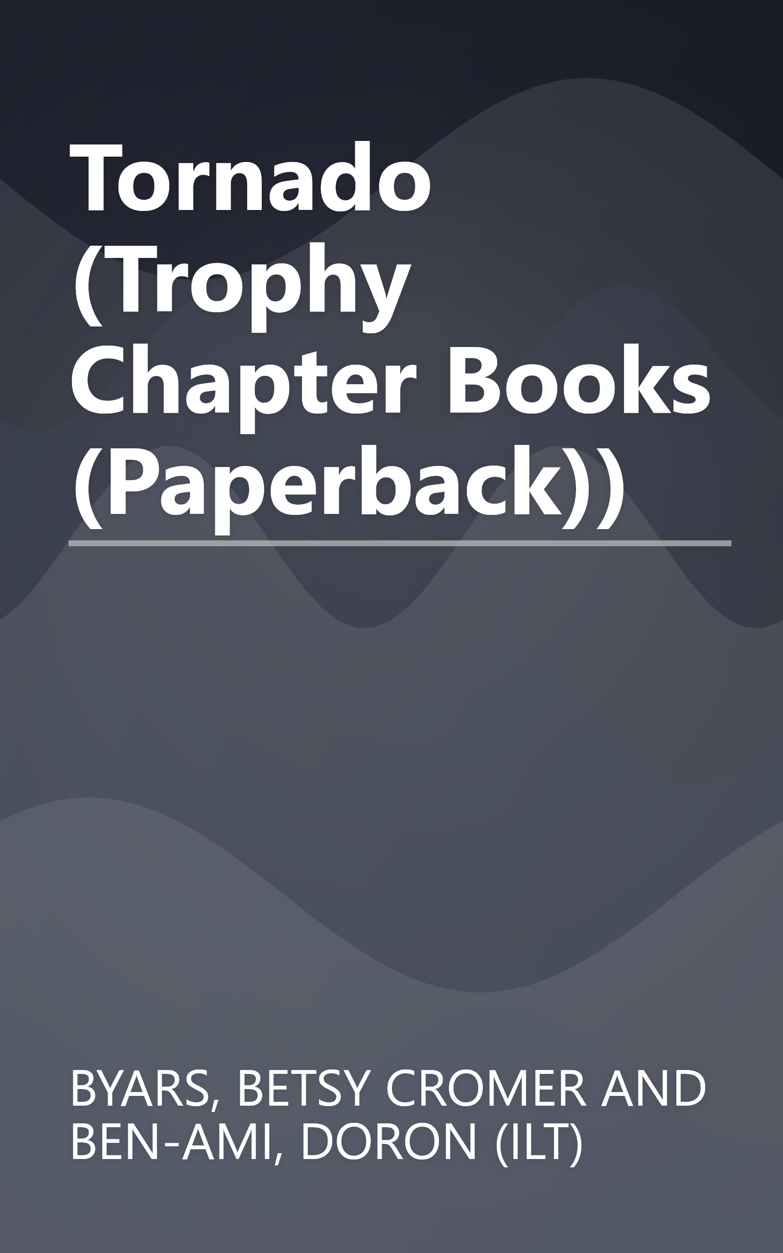 Tornado (Trophy Chapter Books (Paperback)) book cover