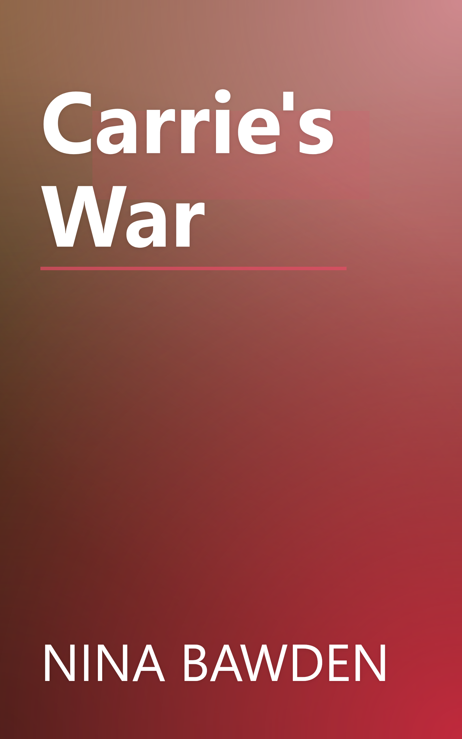 Carrie's War book cover