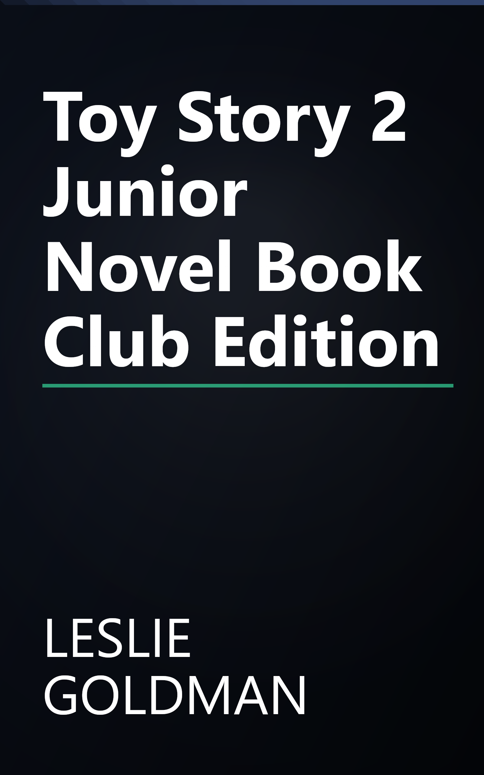 Toy Story 2 Junior Novel Book Club Edition book cover