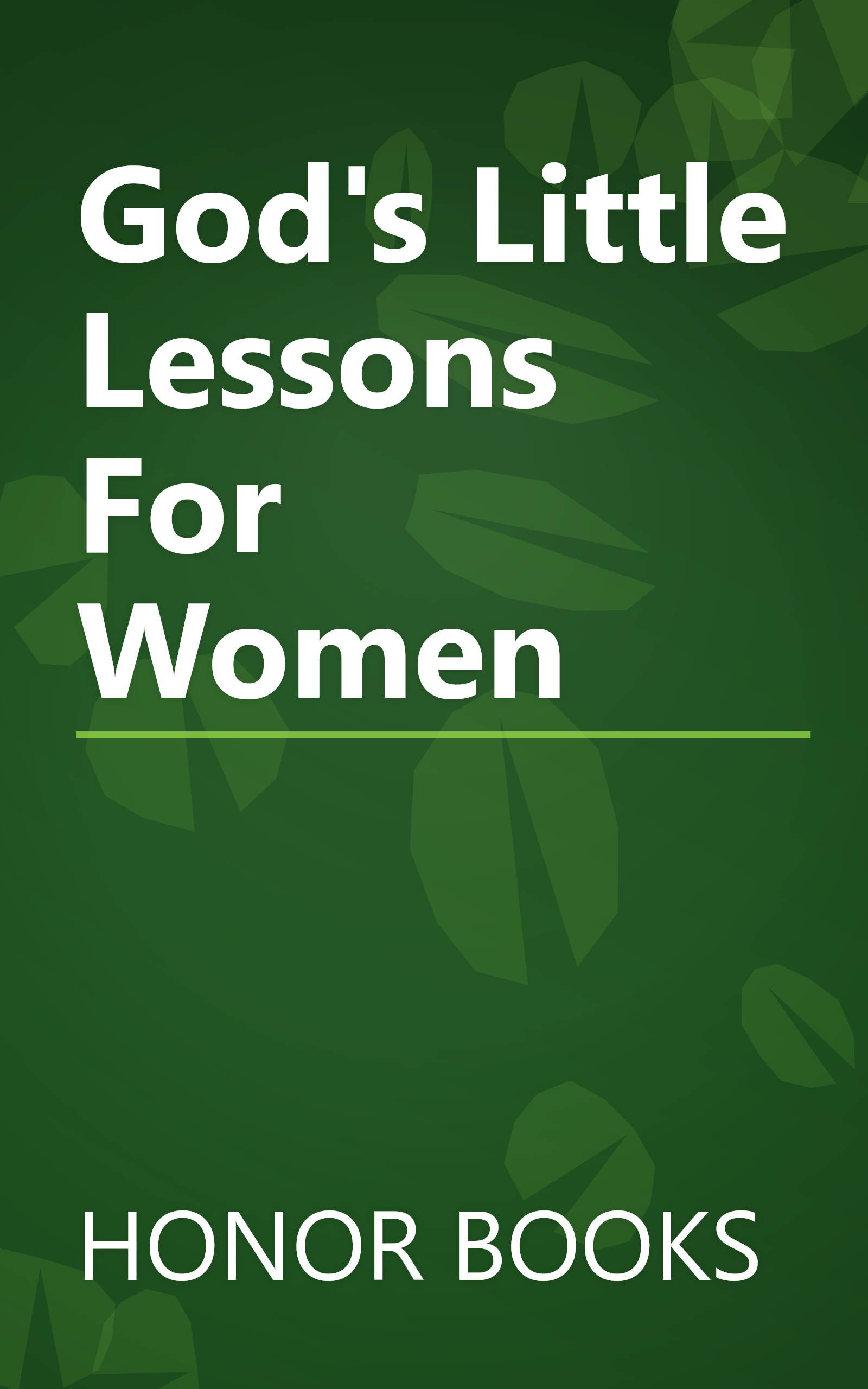 God's Little Lessons For Women book cover