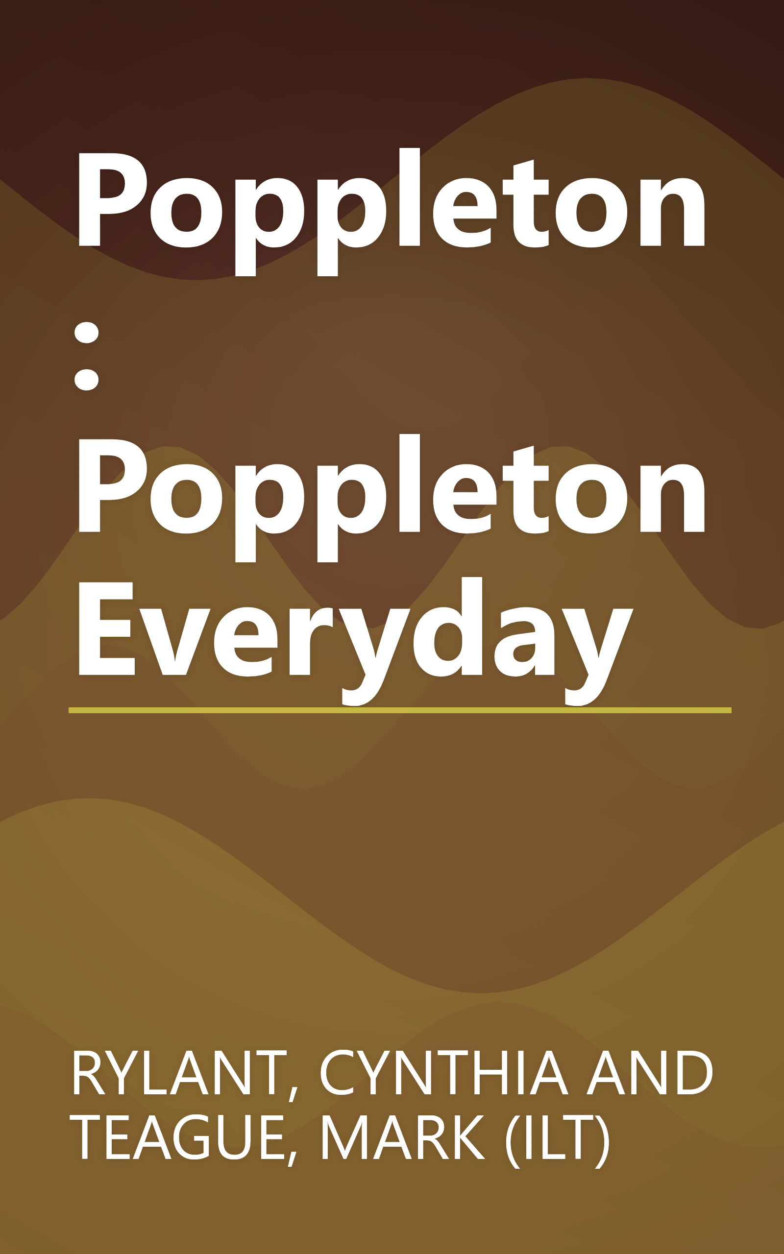 Poppleton: Poppleton Everyday book cover