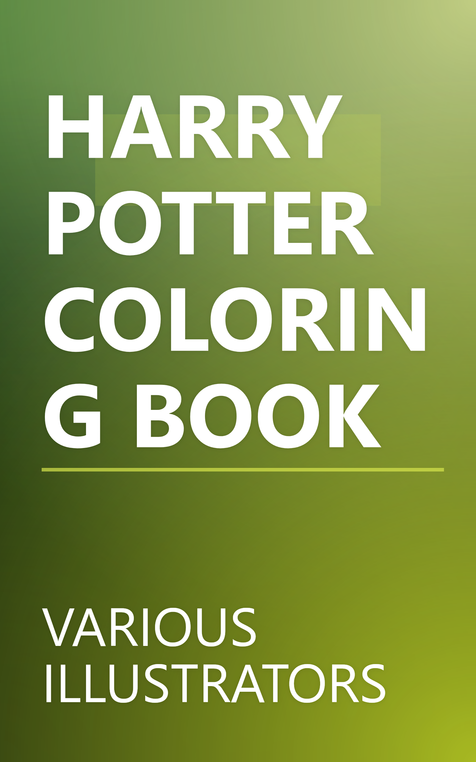 HARRY POTTER COLORING BOOK book cover