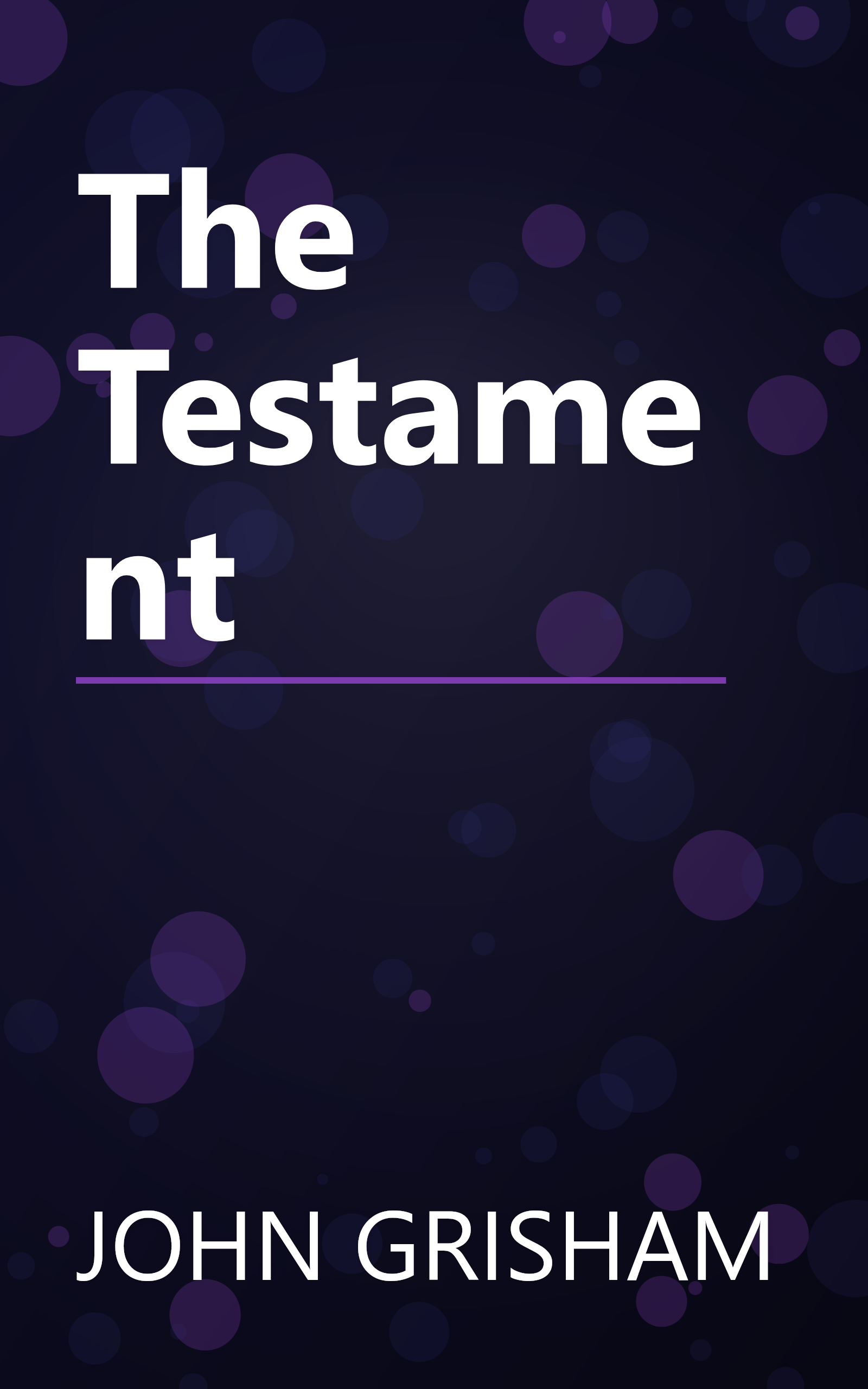 The Testament book cover