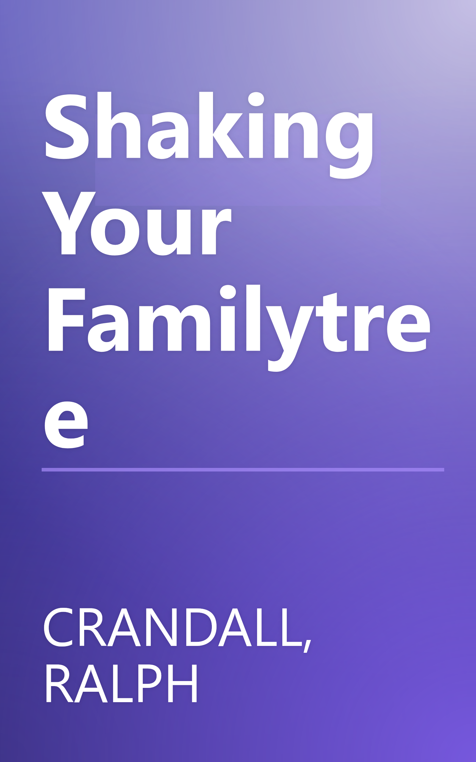 Shaking Your Familytree book cover