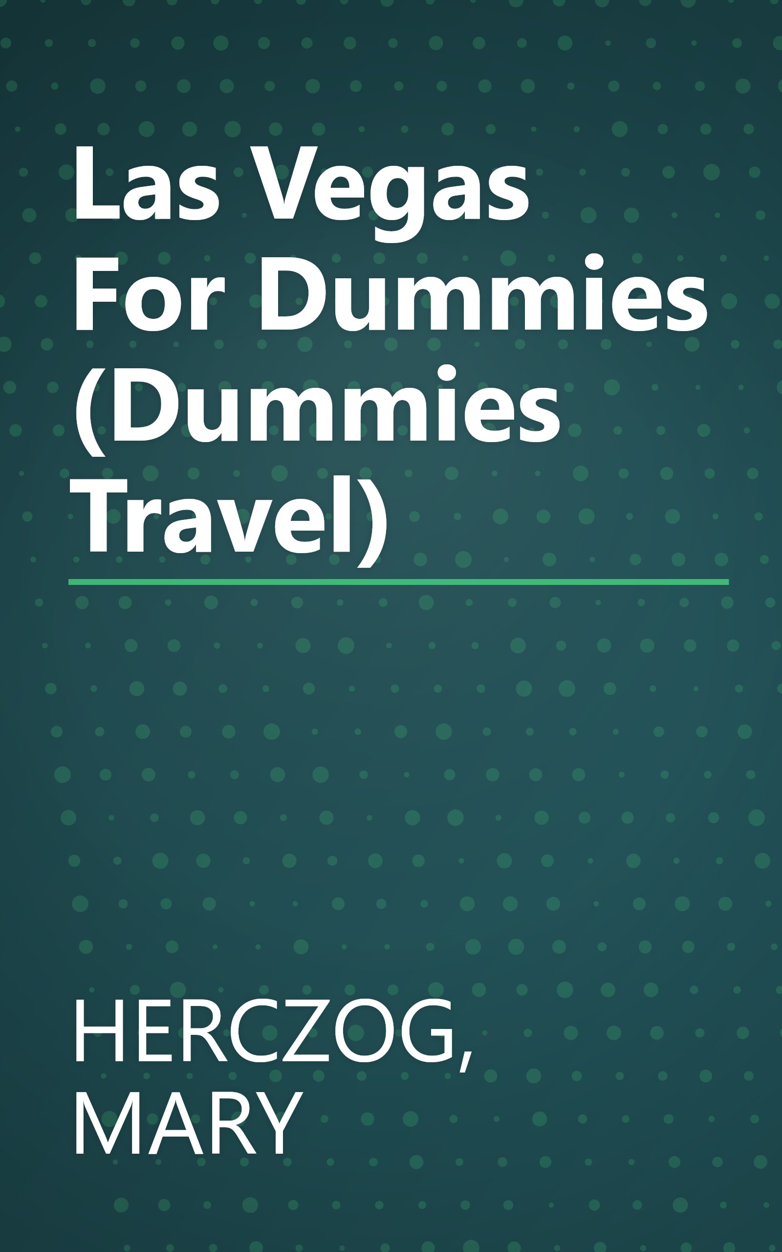 Las Vegas For Dummies (Dummies Travel) book cover