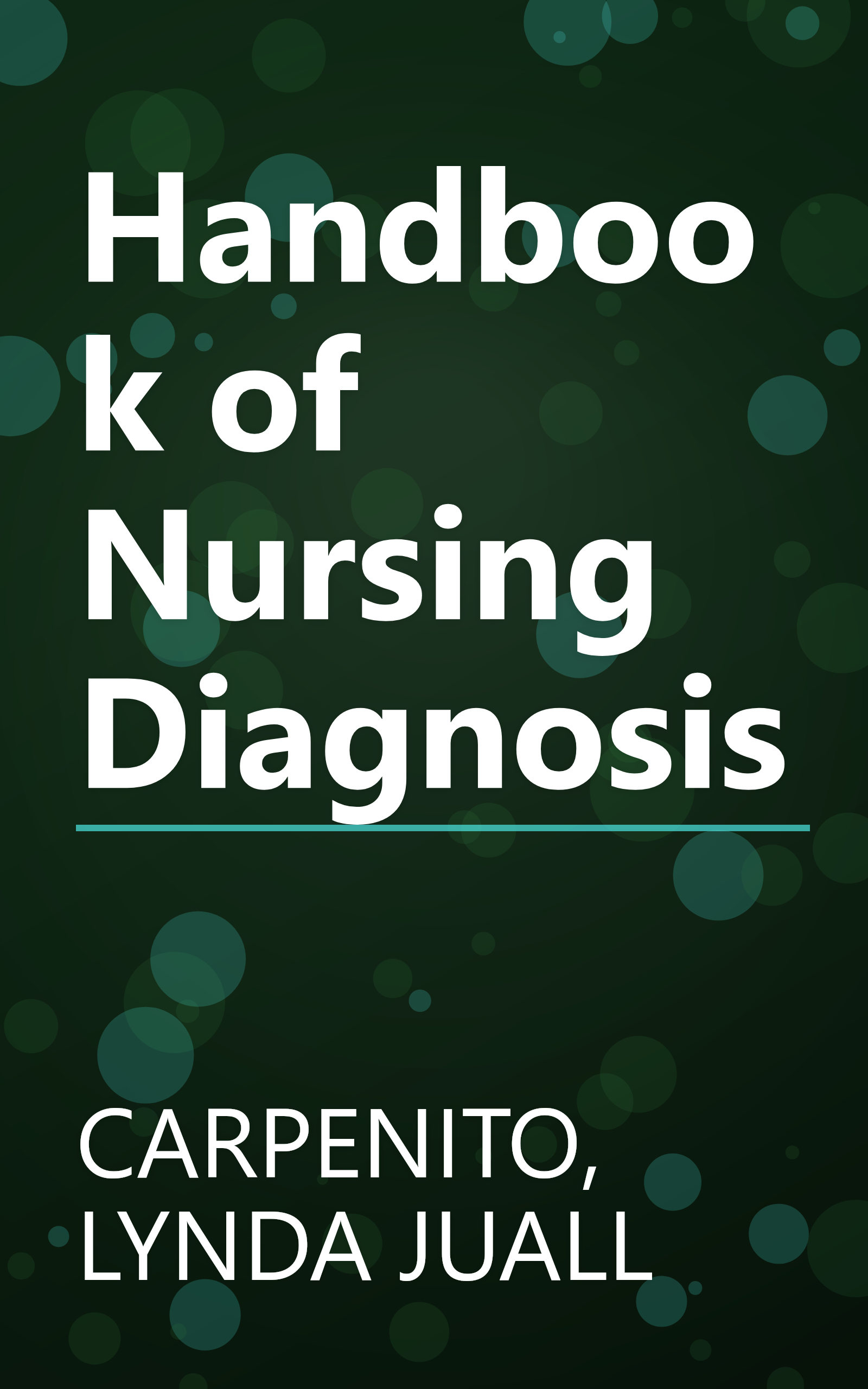 Handbook of Nursing Diagnosis book cover
